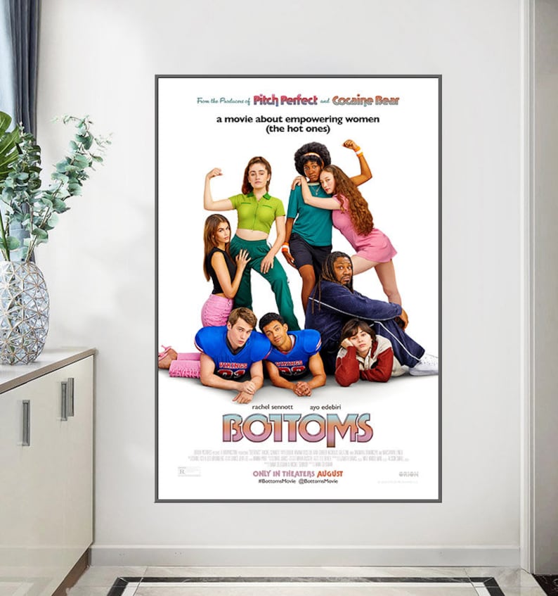 Bottoms 2023 Movie Poster Comedy Home Art Print Bar 113 - Inspire Uplift