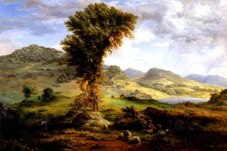 The Sun Shower Reaper Shepherd Nature Landscape Painting By | Inspire ...