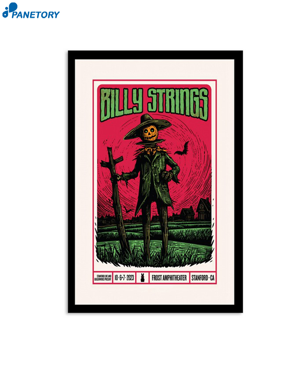 Billy Strings Oct 6 2023 Frost Amphitheater Stanford Poster - Inspire ...