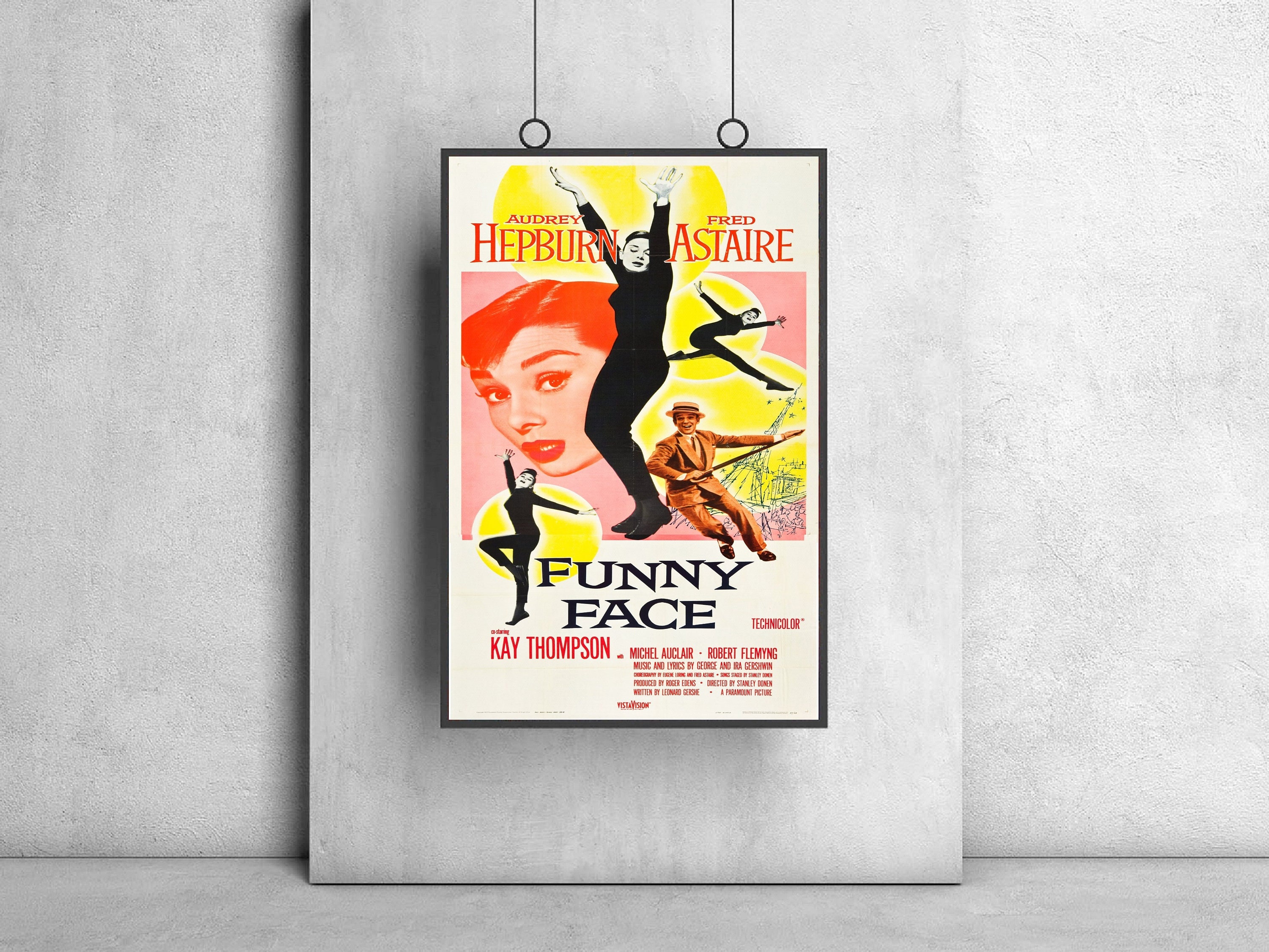 Funny Face Movie 1957 Original Poster, INSTANT DOWNLOAD 3 Si - Inspire ...