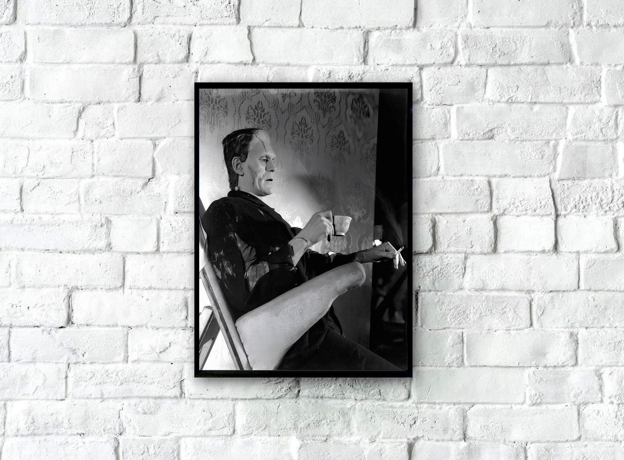 Weird Vintage Frankenstein Photo, Black and White Boris Karl | Inspire ...