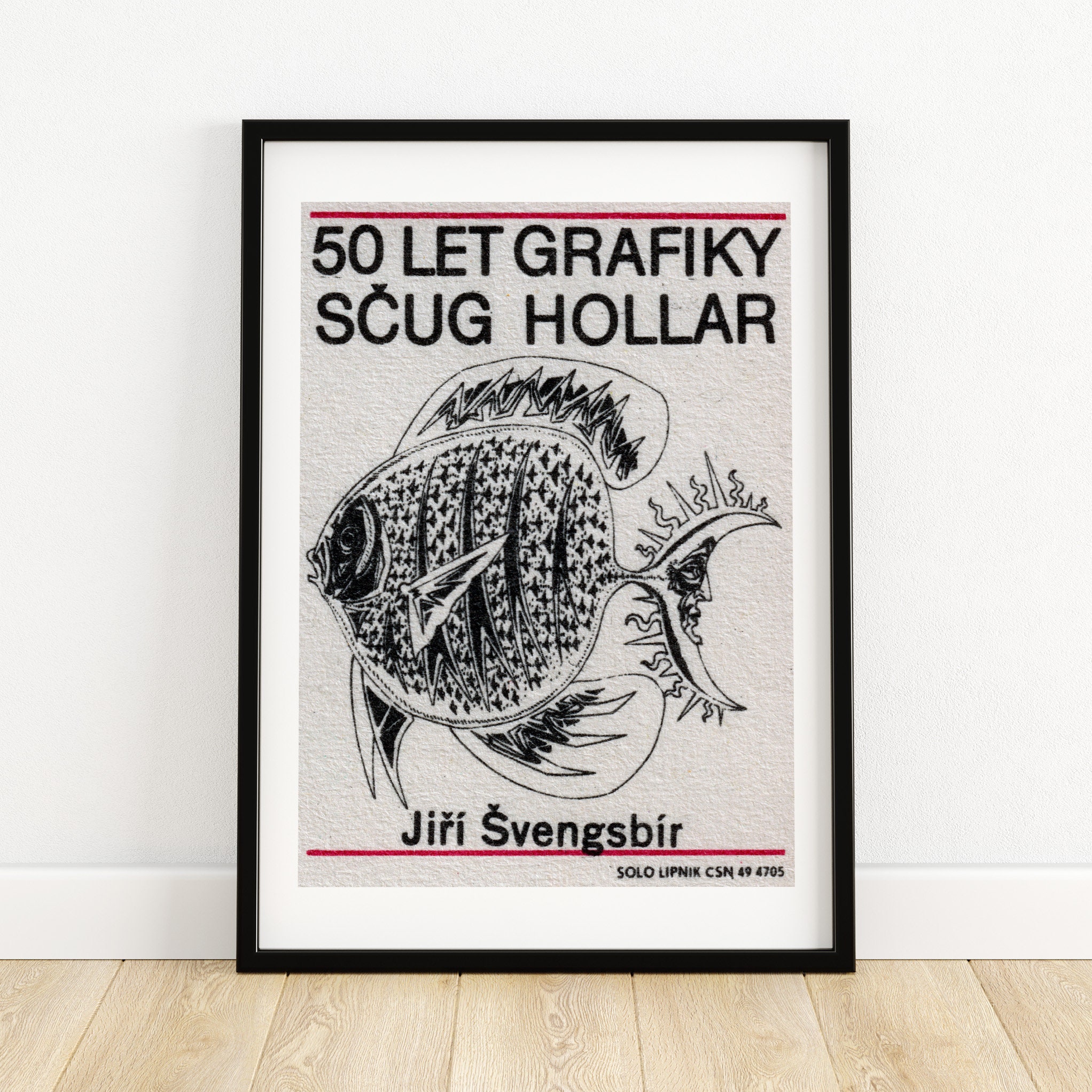 Deep Sea Fish Moon Face Tail - Matchbox Print - Czech Wall A - Inspire ...