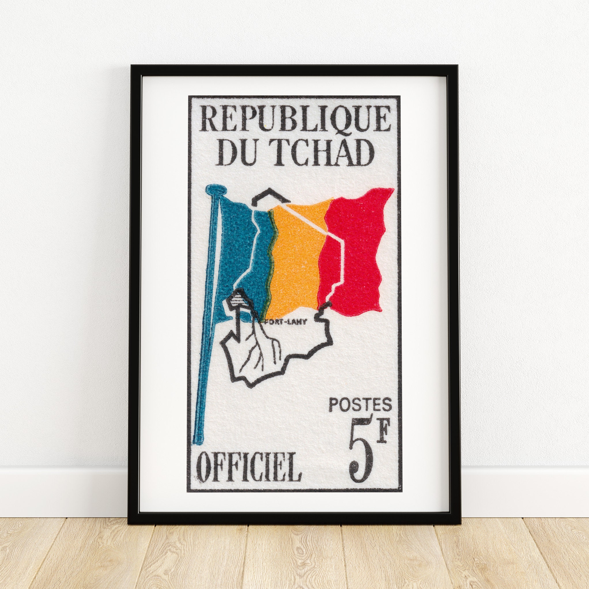 Chad Independence - Vintage Chad Art - Postage Stamp Print - - Inspire ...