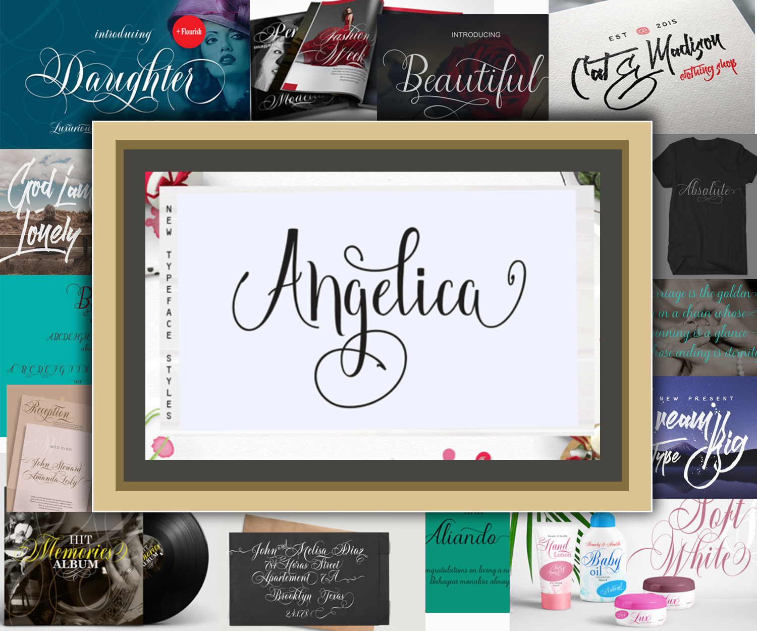 Angel Font download, Digital font, Calligraphy font, Bundle | Inspire ...