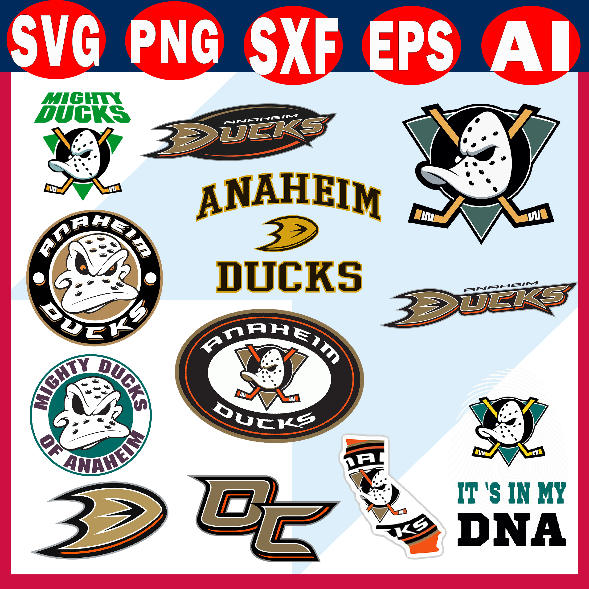 Anaheim Ducks Logo - The Mighty Ducks Logo - Anaheim Mighty | Inspire ...