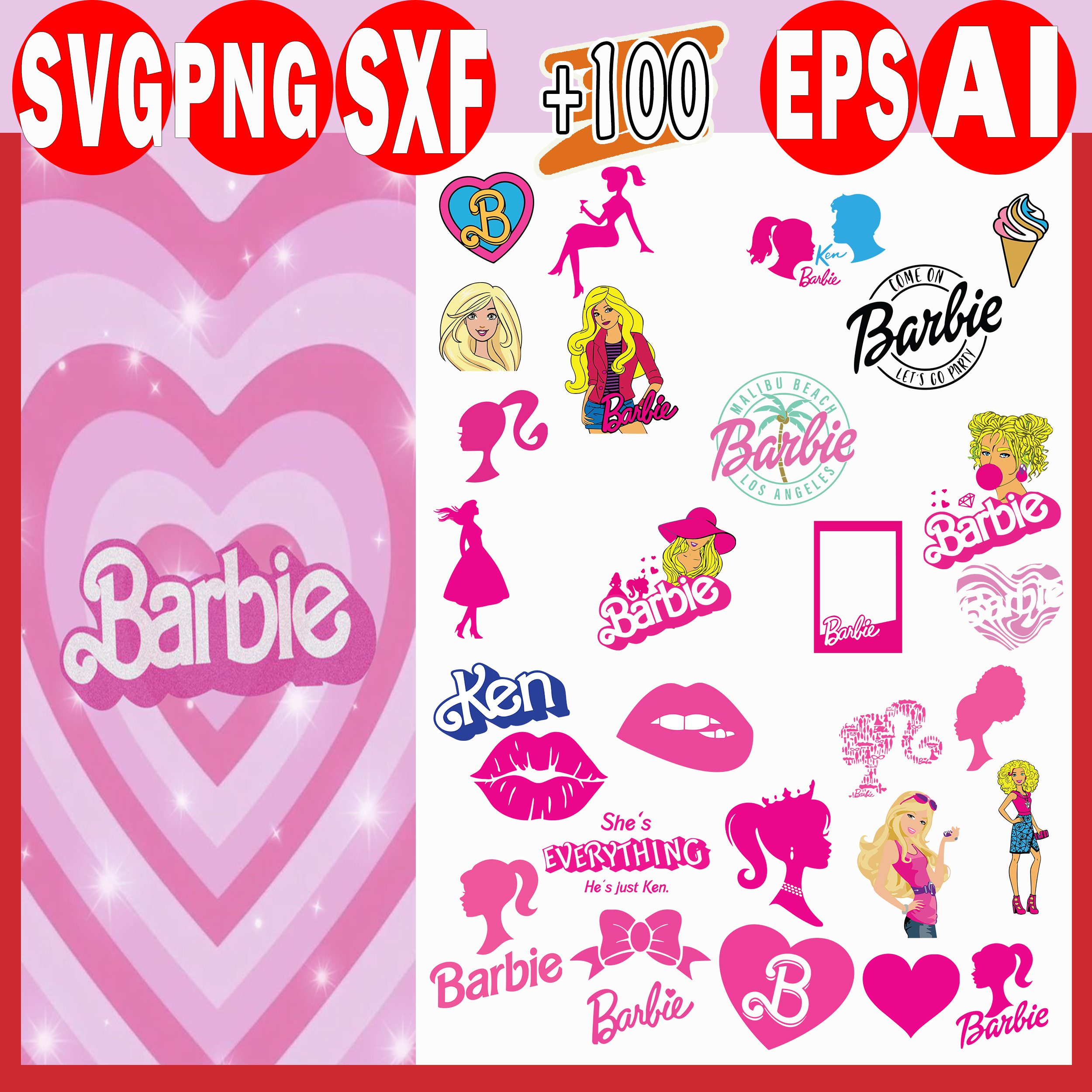 Barbie SVG, Barbie PNG, Barbie Logo, Barbie Clipart, Barbie - Inspire ...