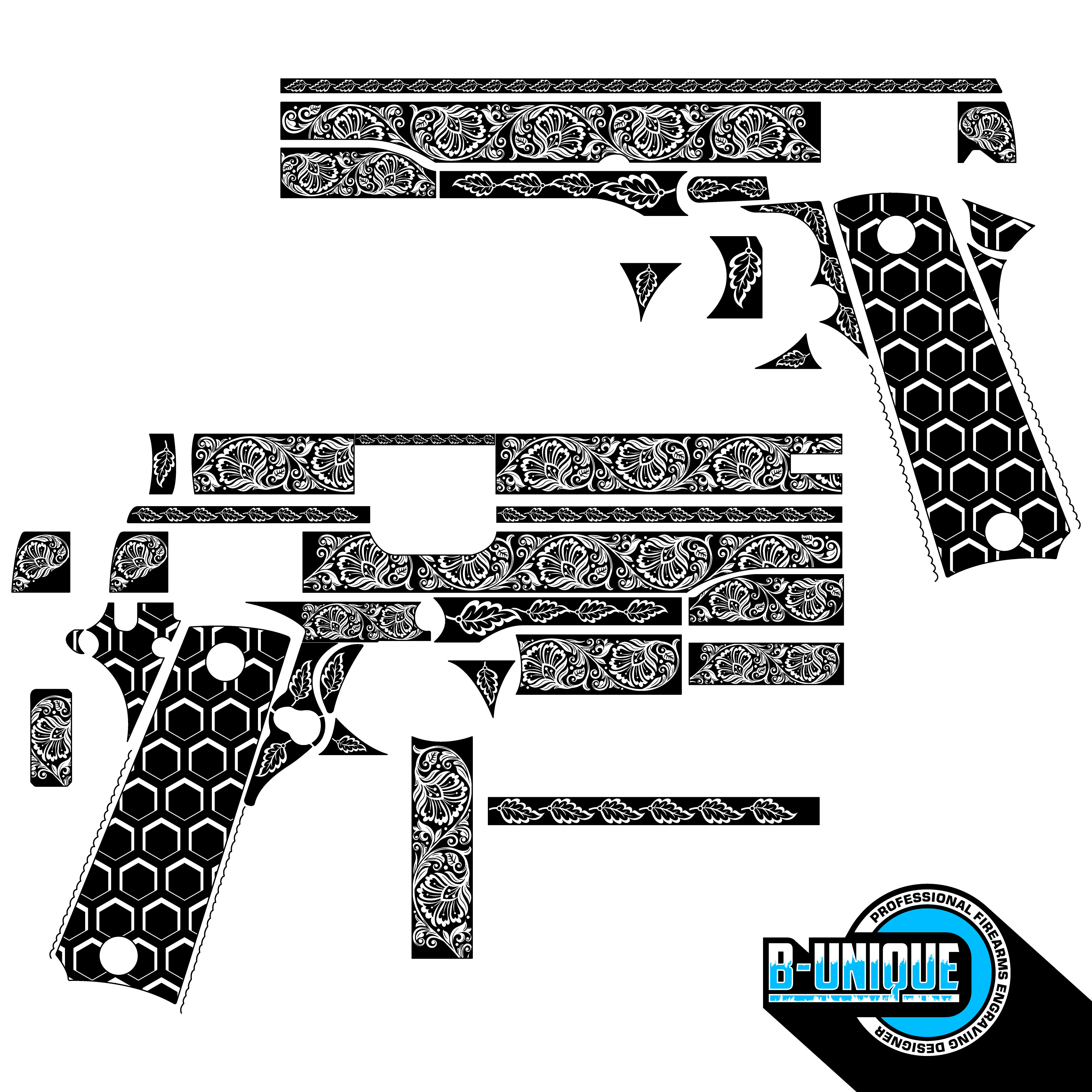 Colt 1911 firearm engraving design | Inspire Uplift