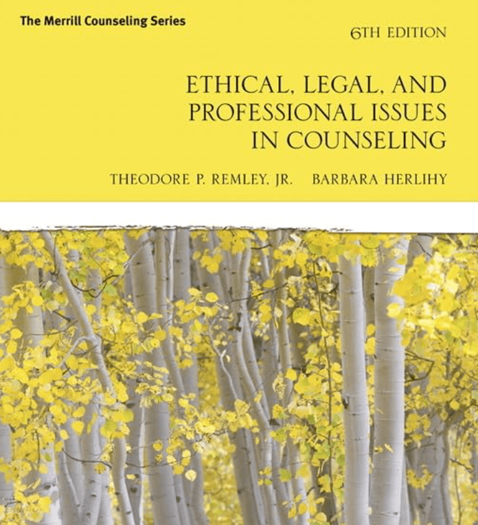 Ethical, Legal, and Professional Issues in Counseling (The M | Inspire ...