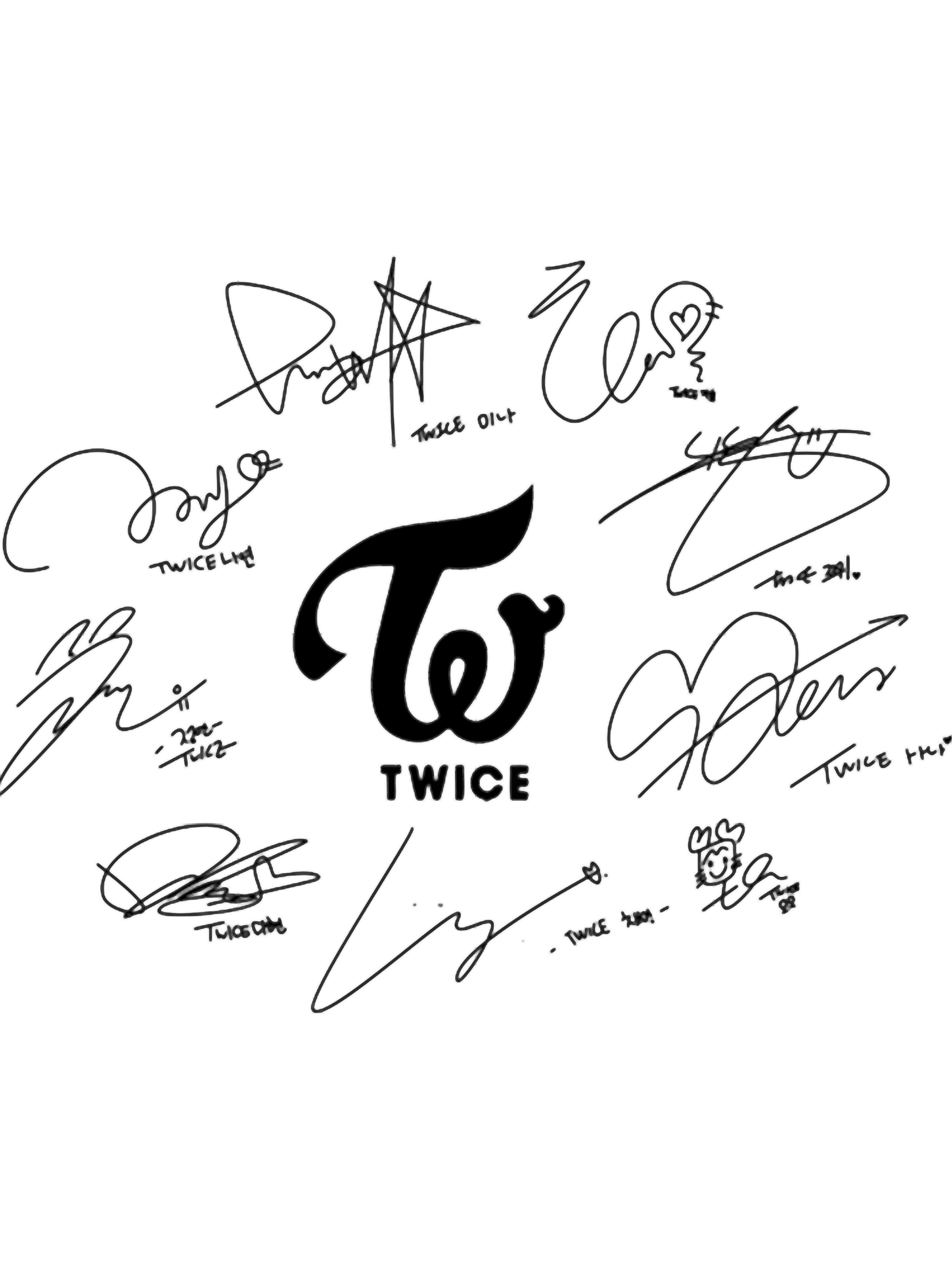 TWICE Member signature | Inspire Uplift