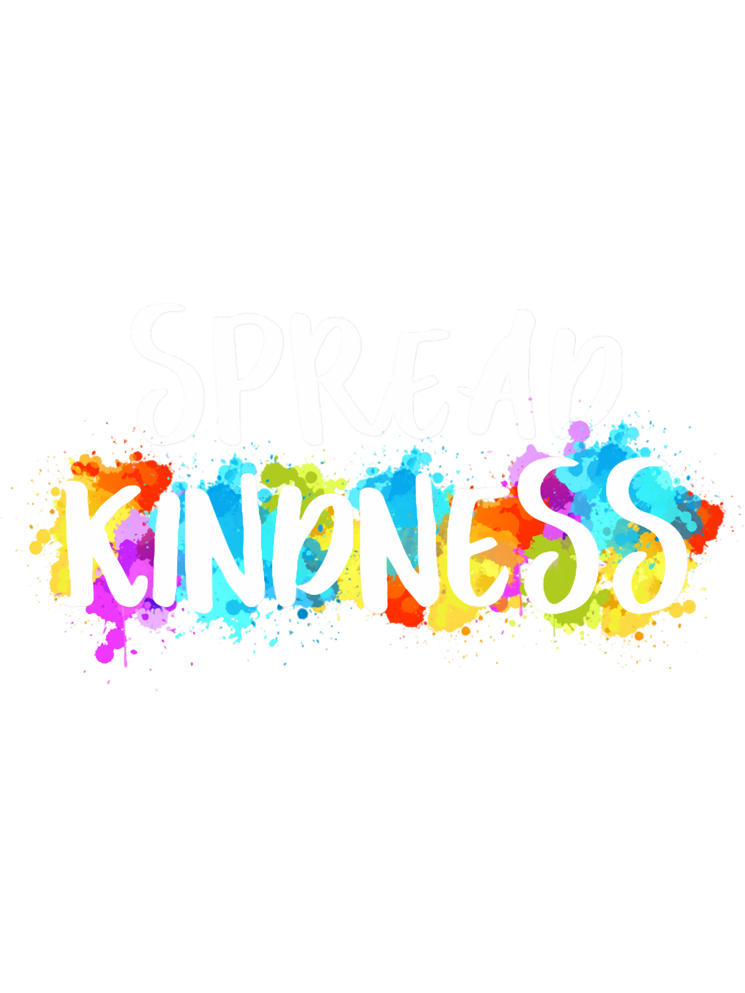 Spread kindness be kind message cute text colourful letterin | Inspire ...