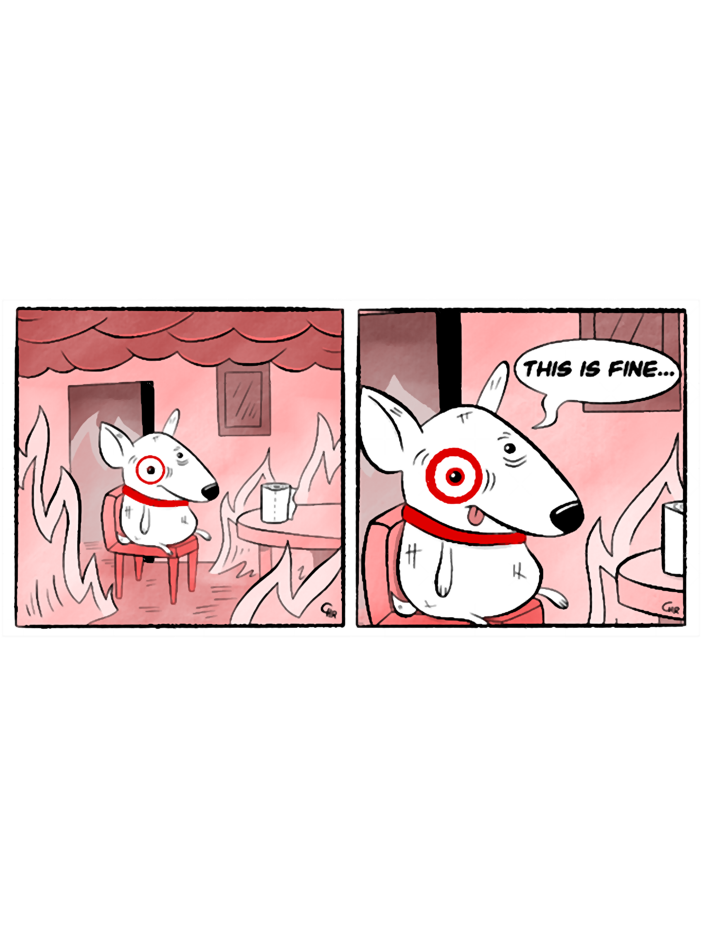 Funny Man This Is Fine Bullseye Comic Strip Awesome For Movi | Inspire ...