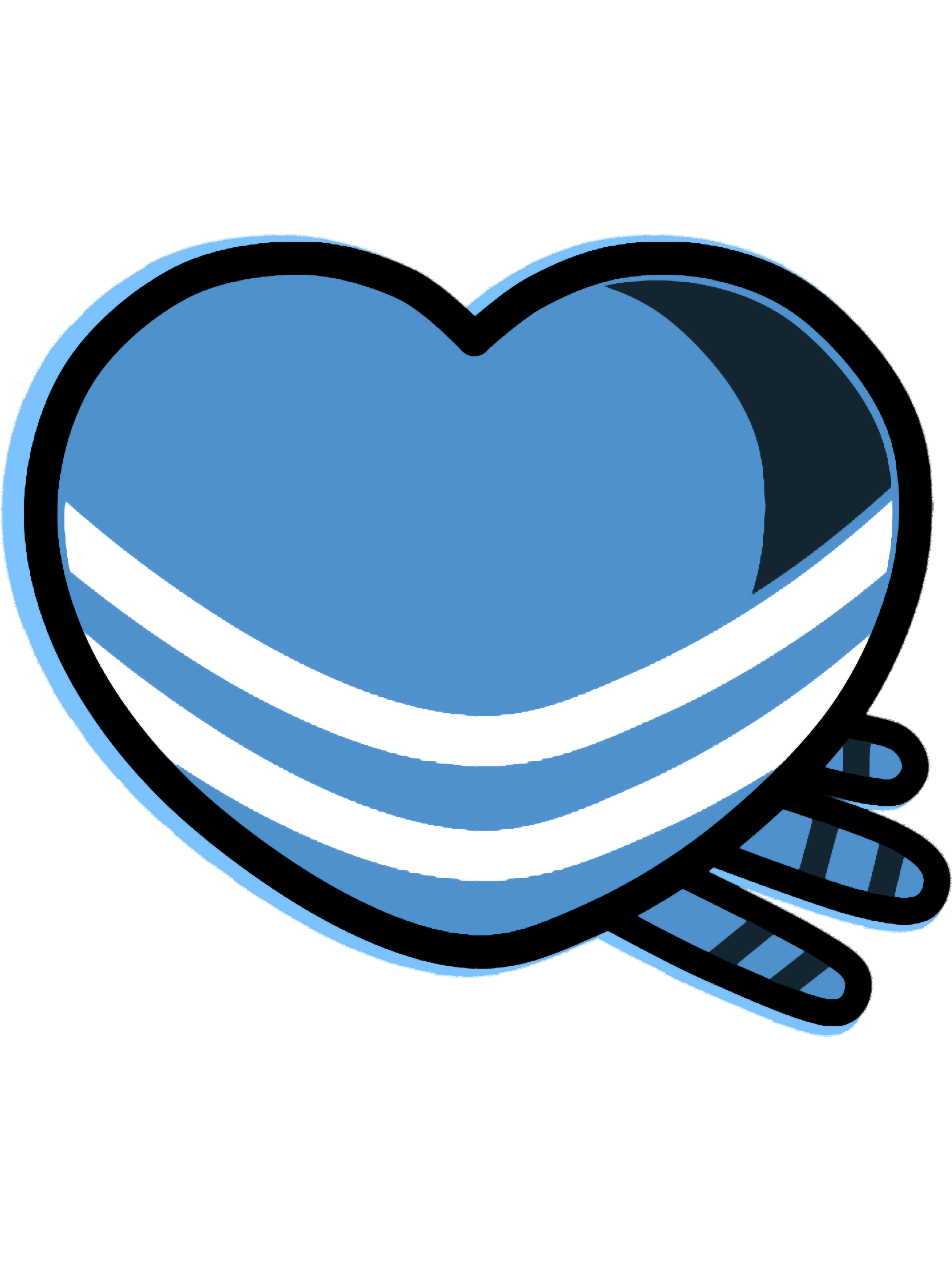 Regular Show Mordecai Heart Active | Inspire Uplift