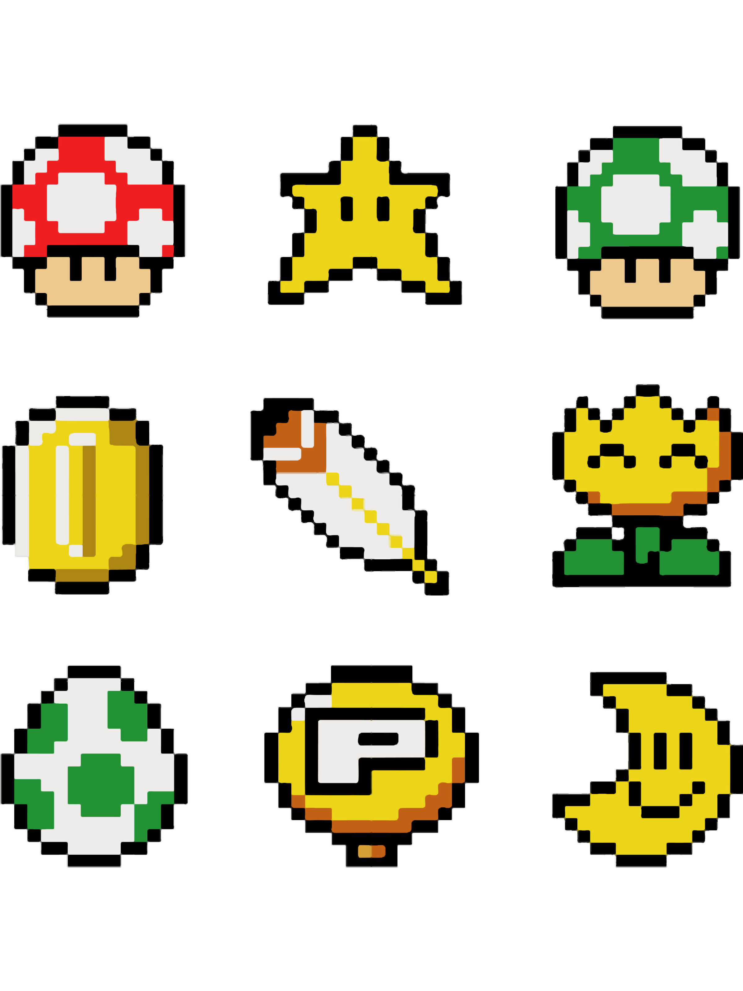 SM Retro Power Ups Pack of 9 | Inspire Uplift