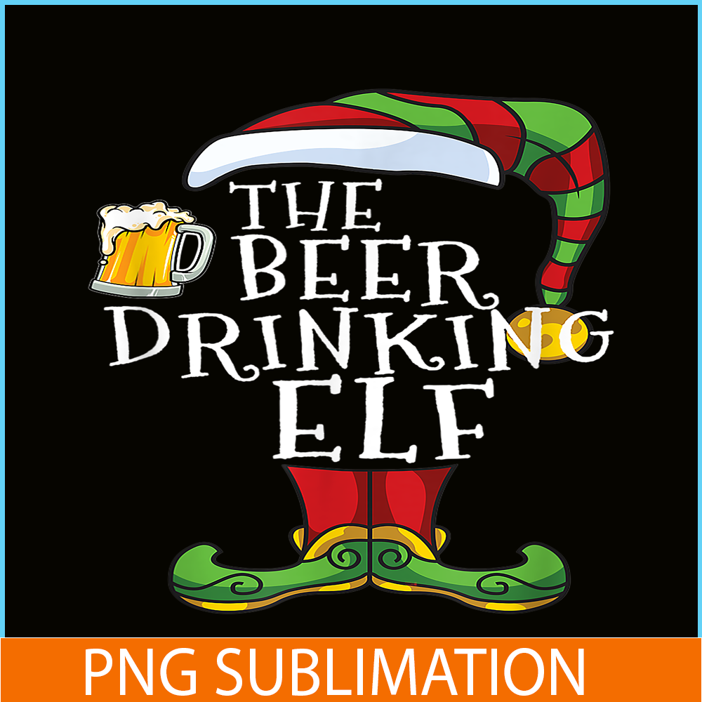 The Beer Drinking Elf PNG Christmas Beer PNG Drunk Christmas | Inspire ...