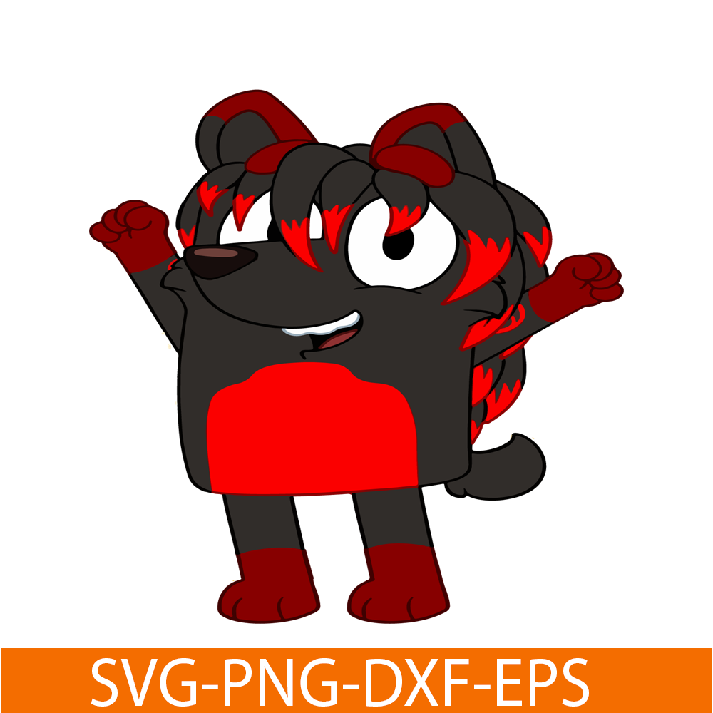 Bluey Style Red SVG PNG PDF Bluey Characters SVG Bluey Carto | Inspire ...