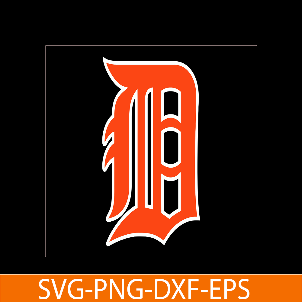 Detroit Tigers Orange Logo SVG, Major League Baseball SVG, M | Inspire ...