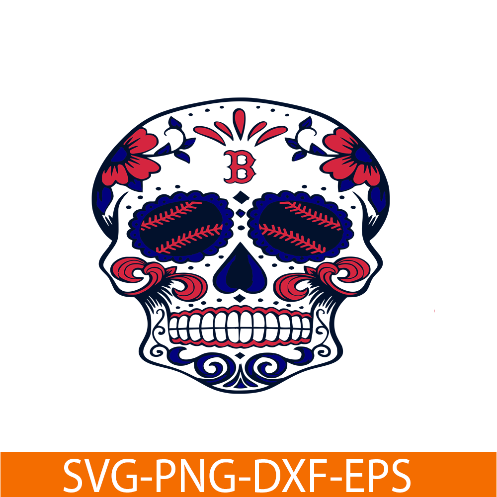 Boston Red Sox The Skull SVG PNG DXF EPS AI, Major League Ba - Inspire ...