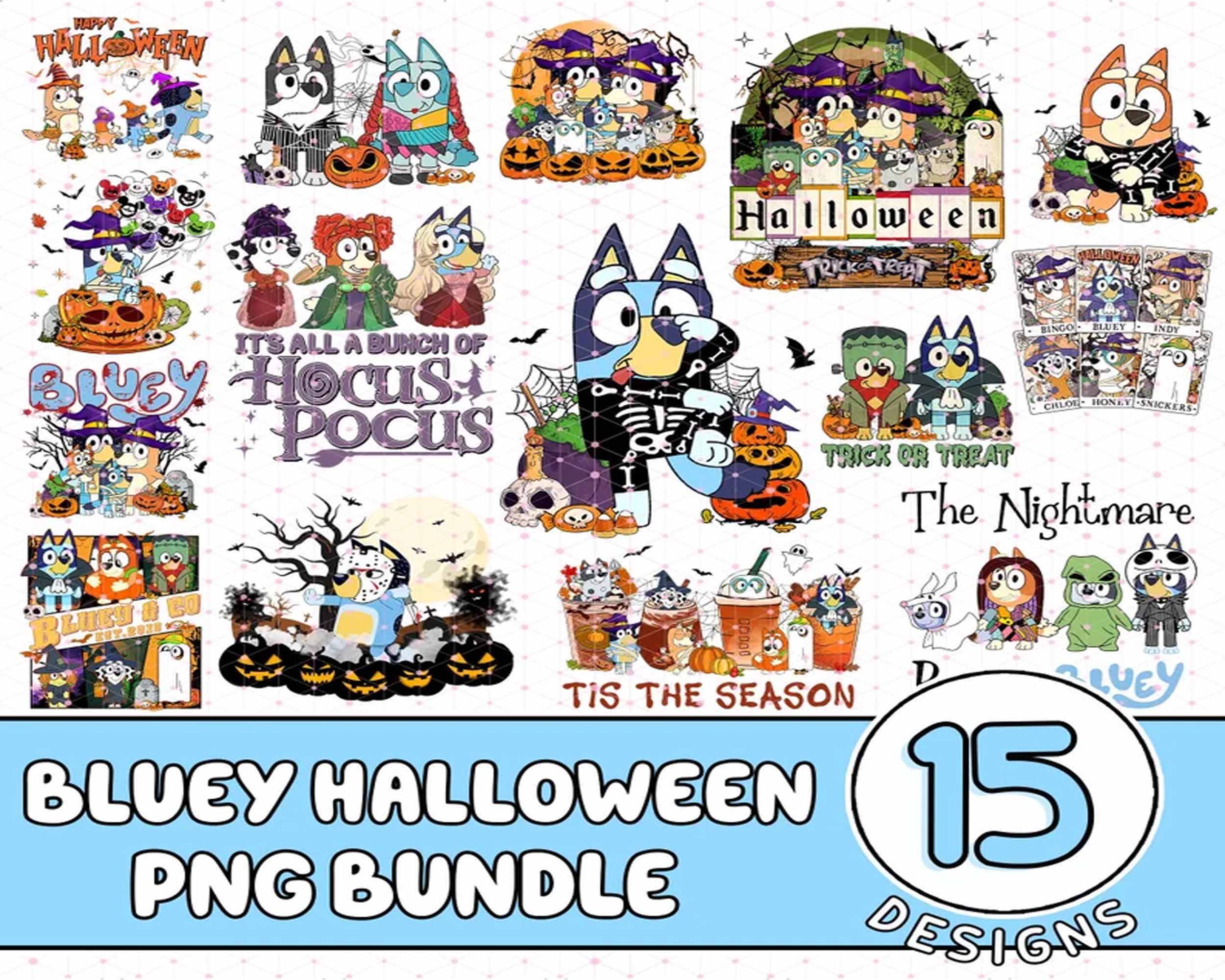 Celebrate Halloween with Bluey, Bluey Halloween PNG SVG DXF - Inspire ...