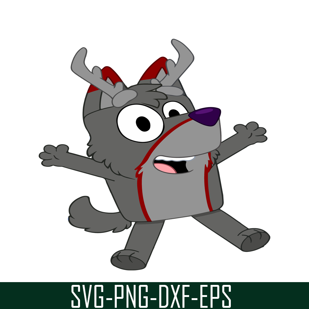 Bluey Reindeer SVG PNG PDF Bluey Cosplay SVG Bluey SVG | Inspire Uplift
