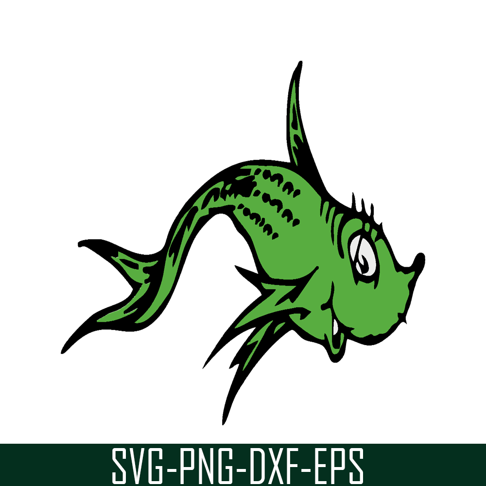 Happy Green Fish SVG, Dr Seuss SVG, Cat In The Hat SVG DS205 | Inspire ...