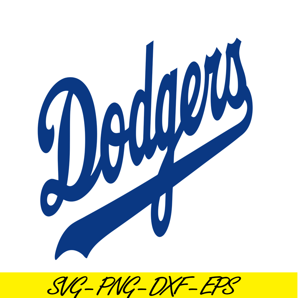 Dodgers Blue Text SVG, Major League Baseball SVG, MLB Lovers | Inspire ...
