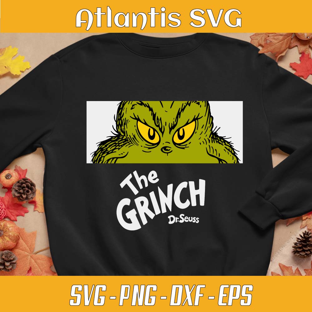 Dr Seuss Grinch Eyes Close Up SVG DXF, Digital File Cricut - Inspire Uplift