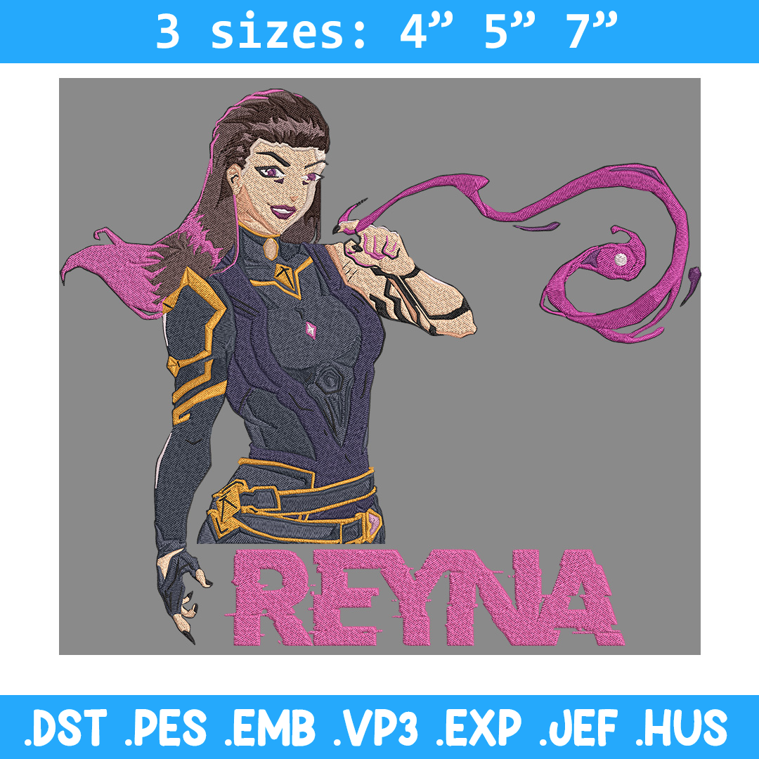 Reyna poster Embroidery Design, Valorant Embroidery, Embroid | Inspire ...