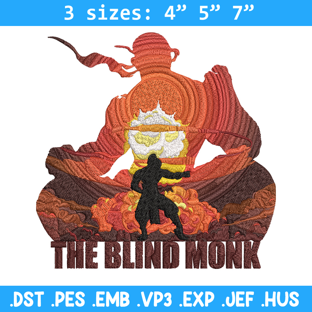 The blind monk Embroidery Design, Poster Embroidery, Embroid | Inspire Uplift