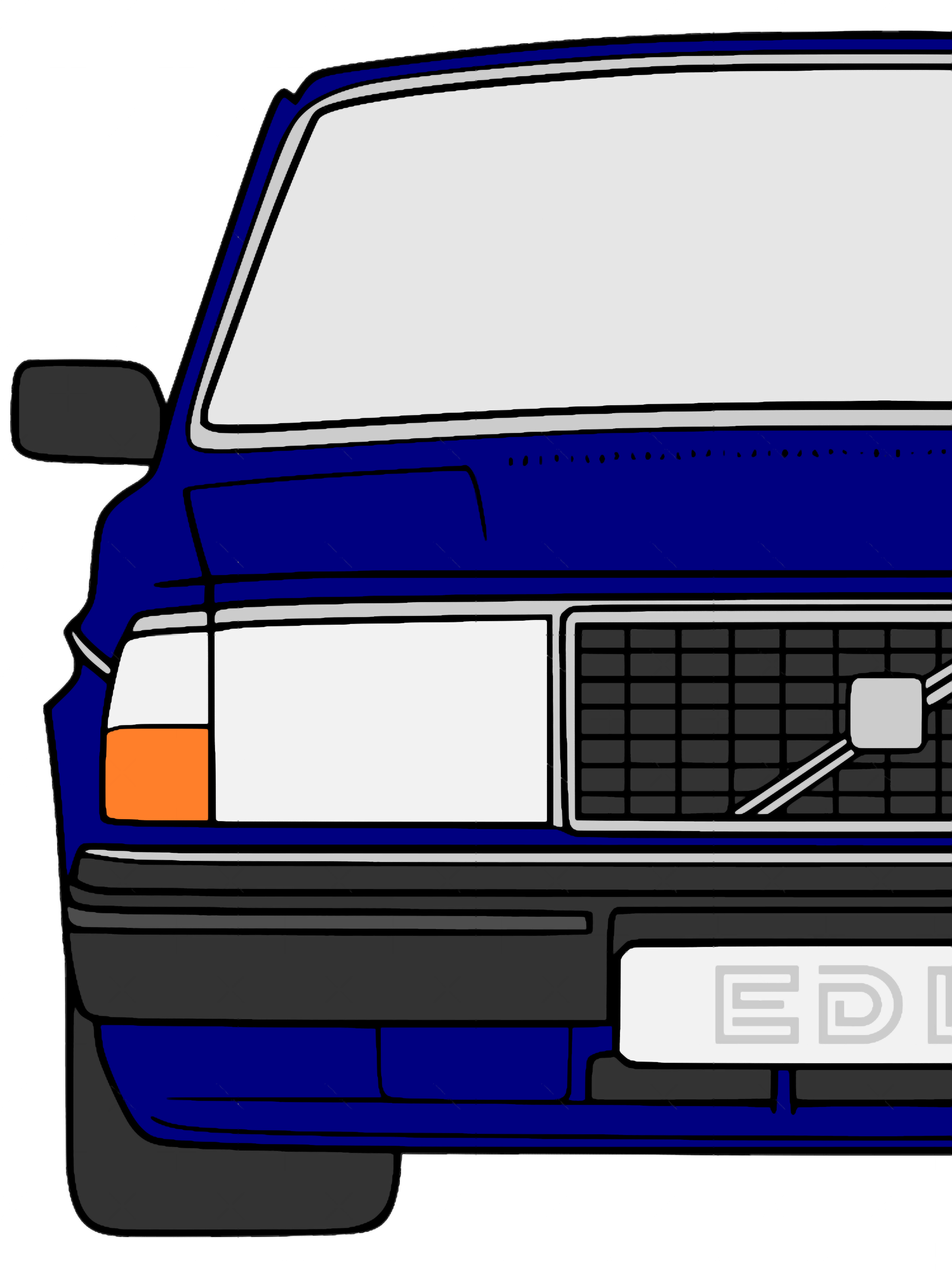 Volvo 240 Turbo blue color | Inspire Uplift