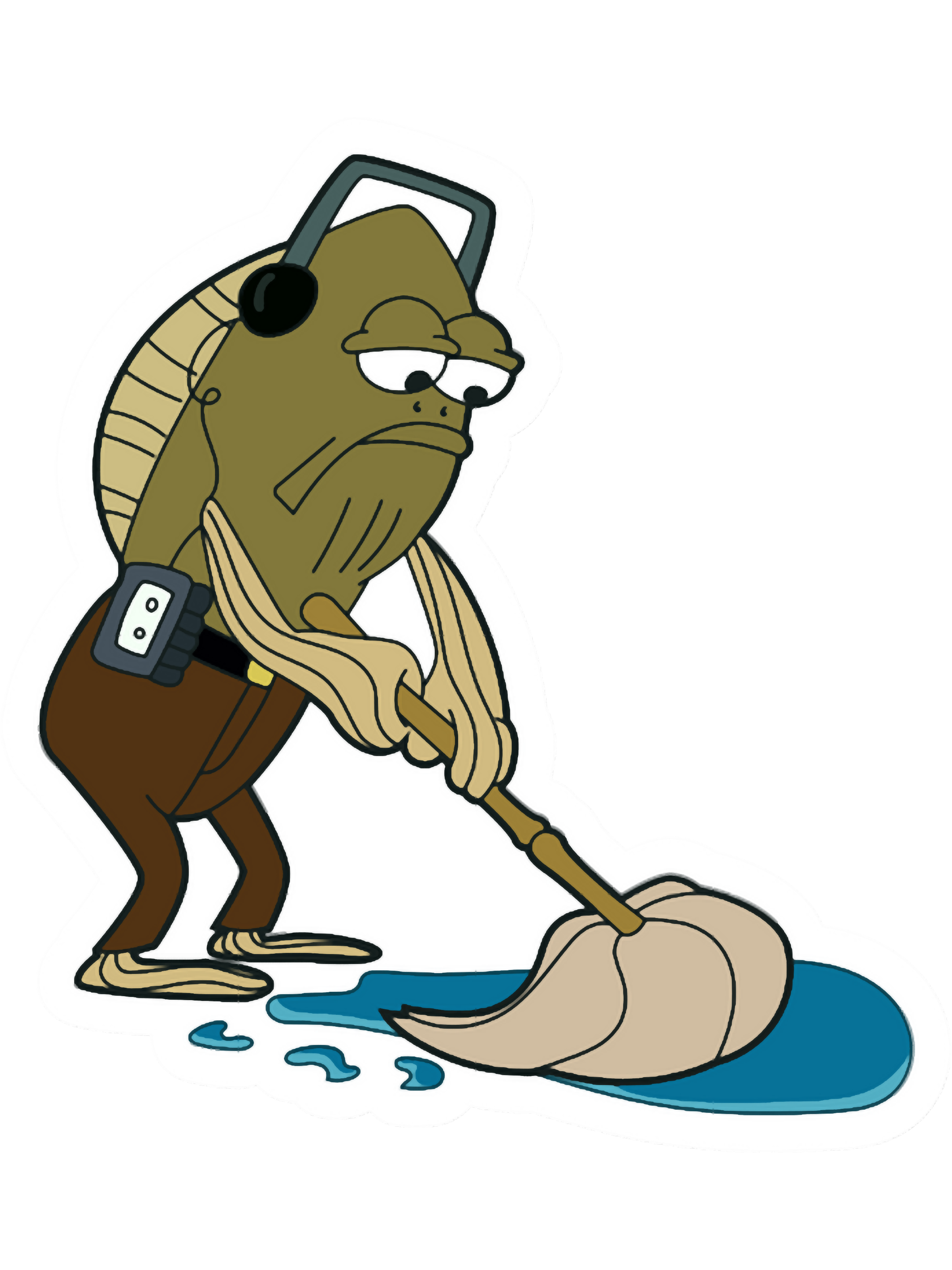 Fred the Fish Mopping Meme | Inspire Uplift