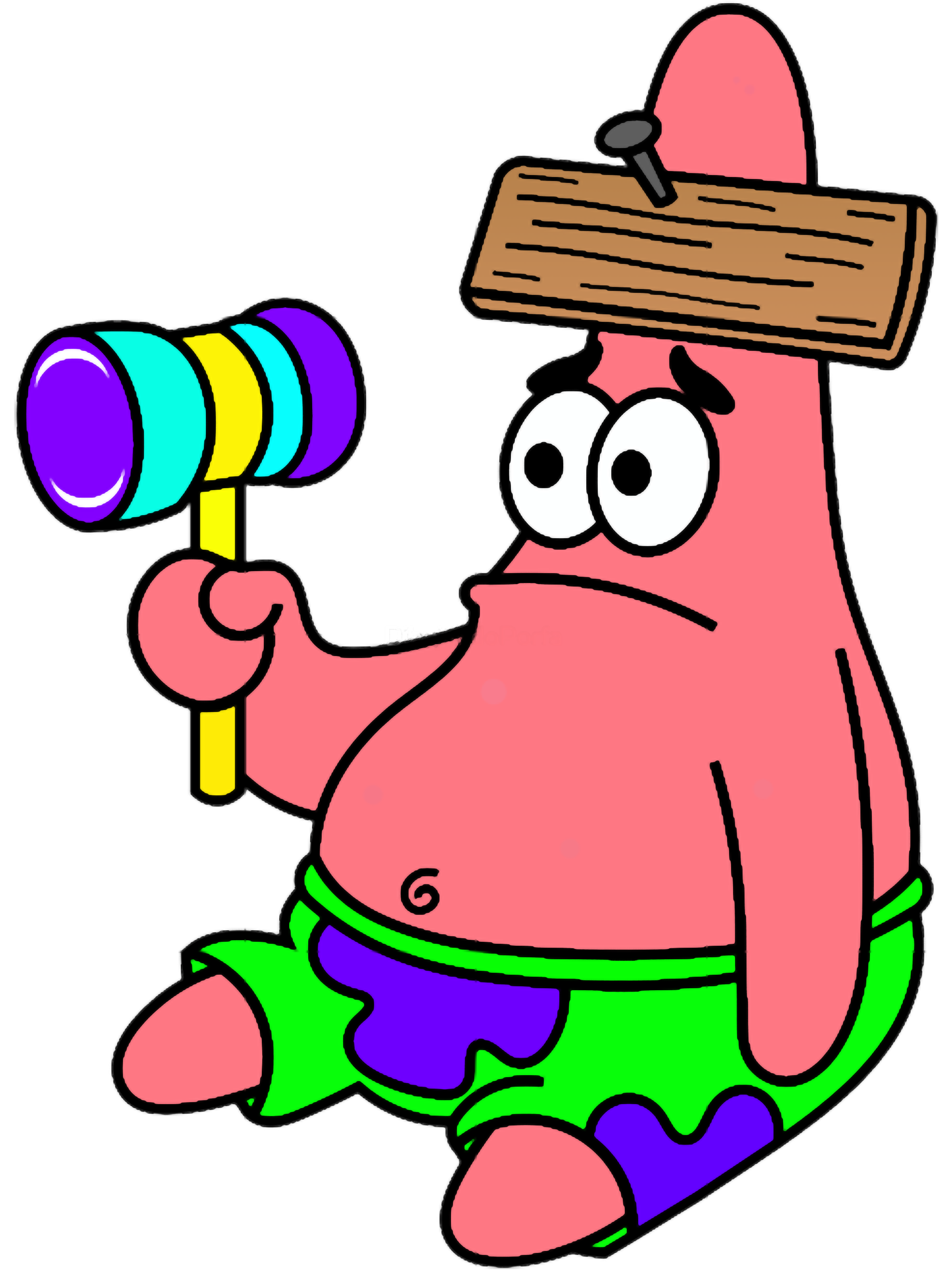 Patrick Star Hammer, Patrick Star Hammer and wood in the Hea | Inspire ...