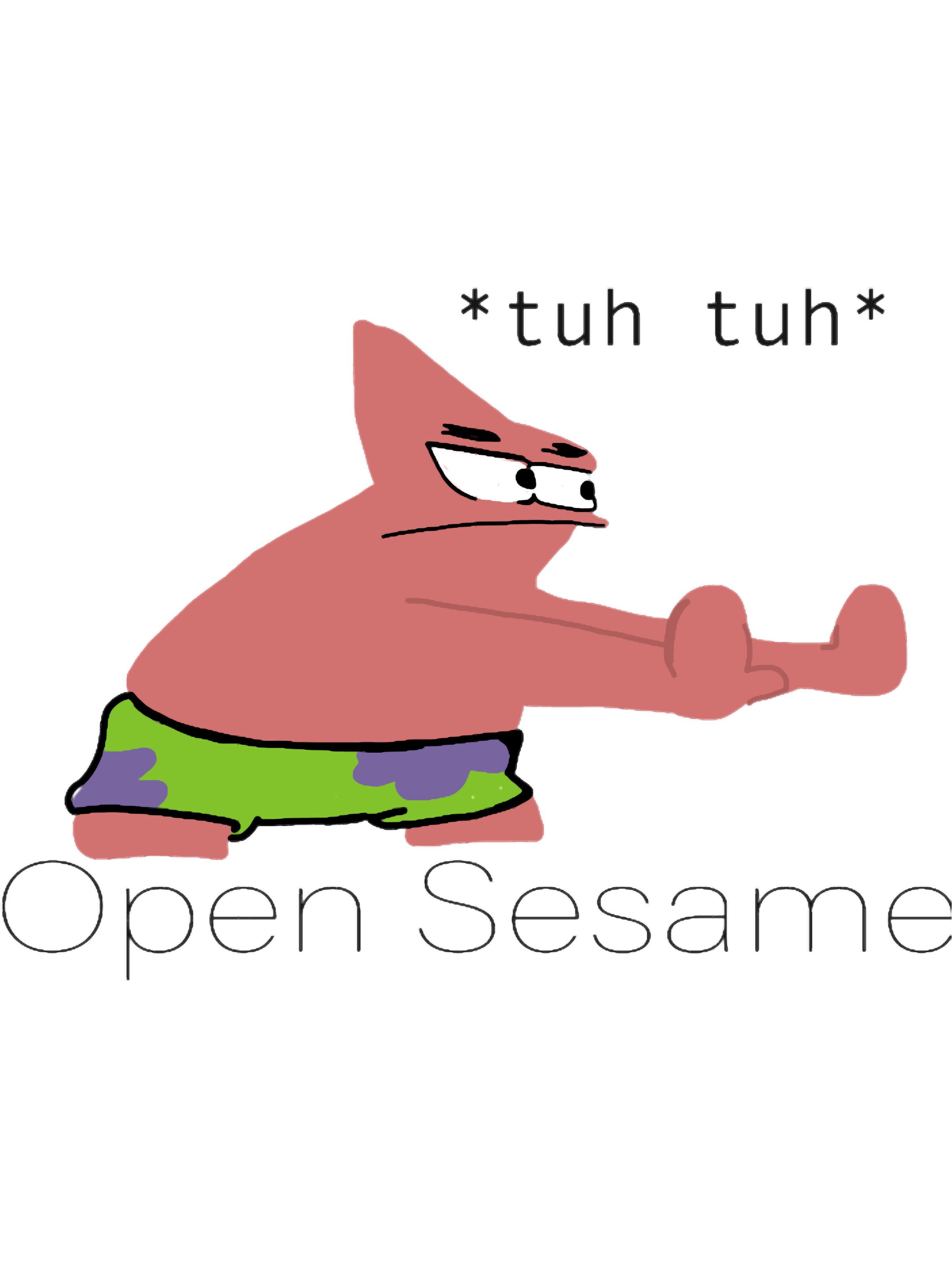 patrick star open sesame | Inspire Uplift