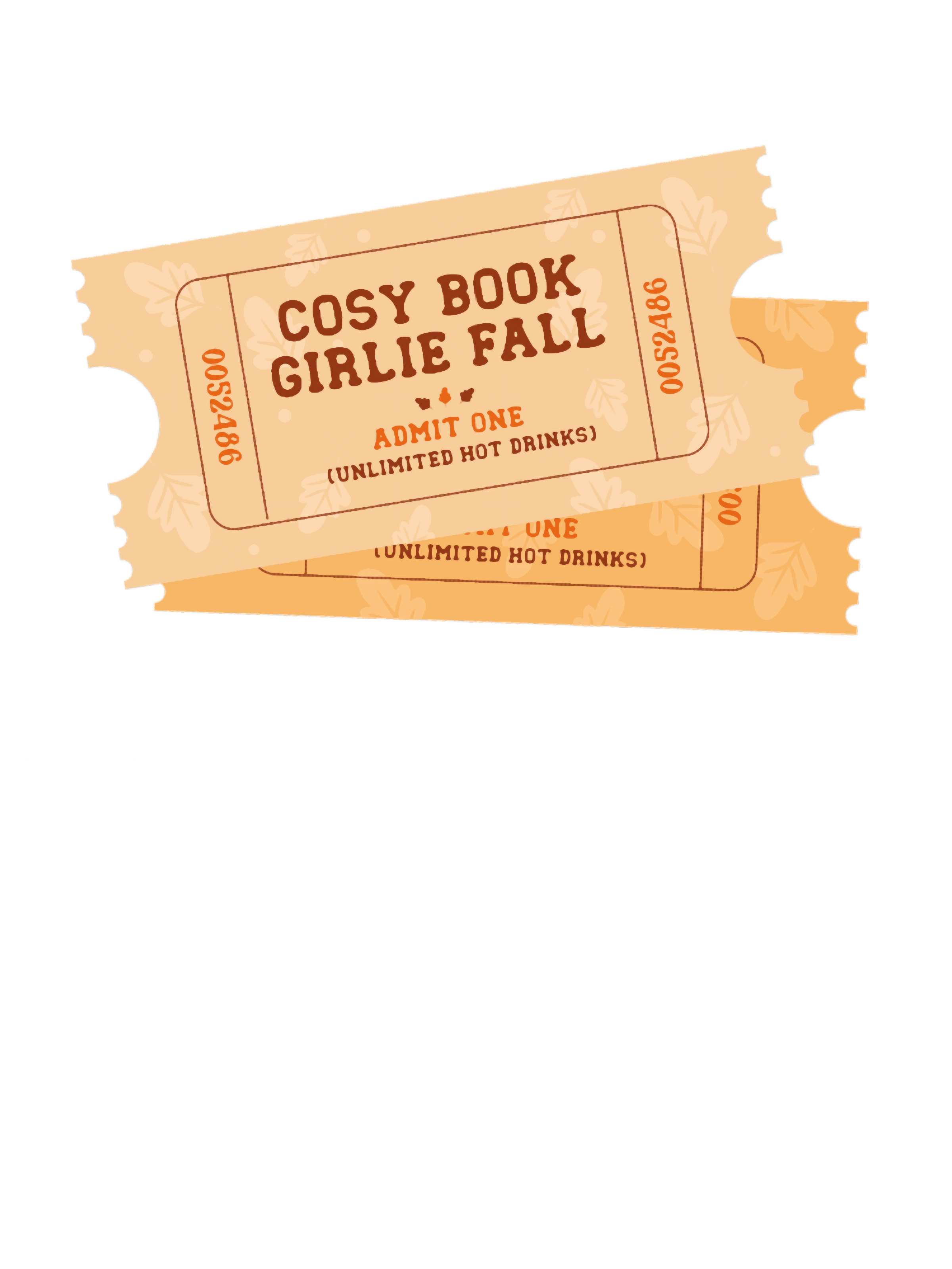 cosy book girlie fall ticket | Inspire Uplift
