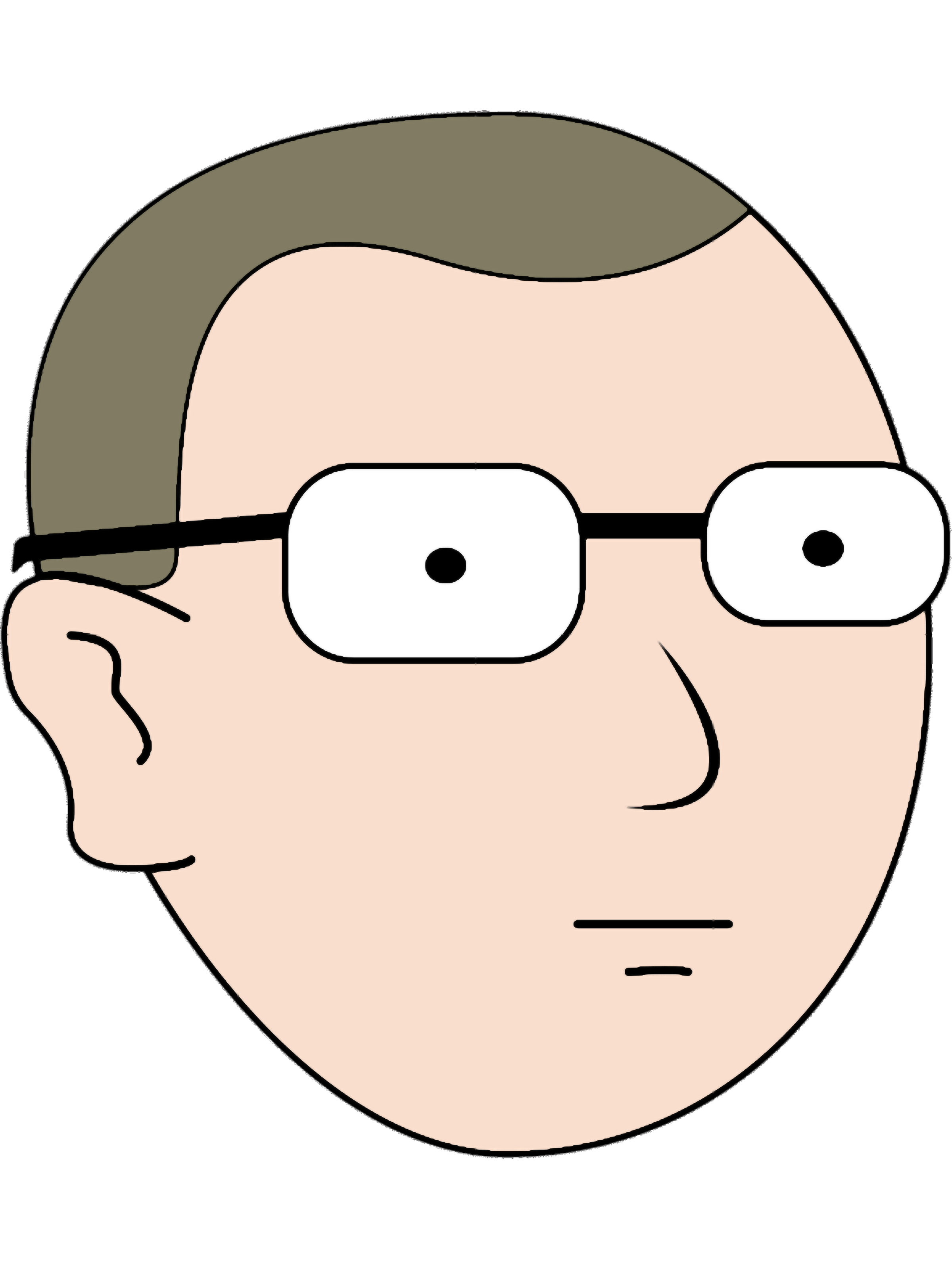 Smiling Friends cartoon dave head Active | Inspire Uplift