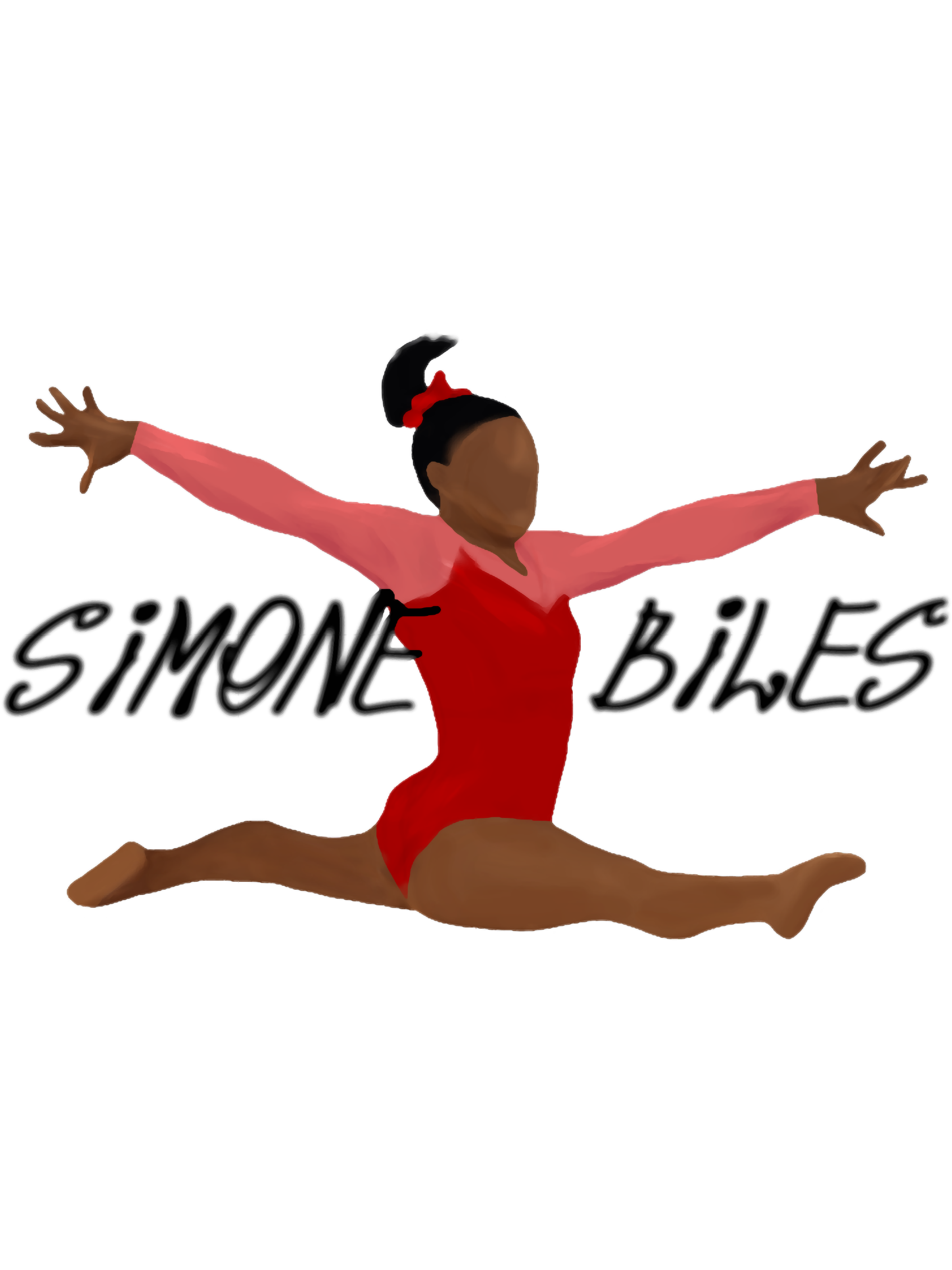 Simone Biles Gymnastics Art | Inspire Uplift