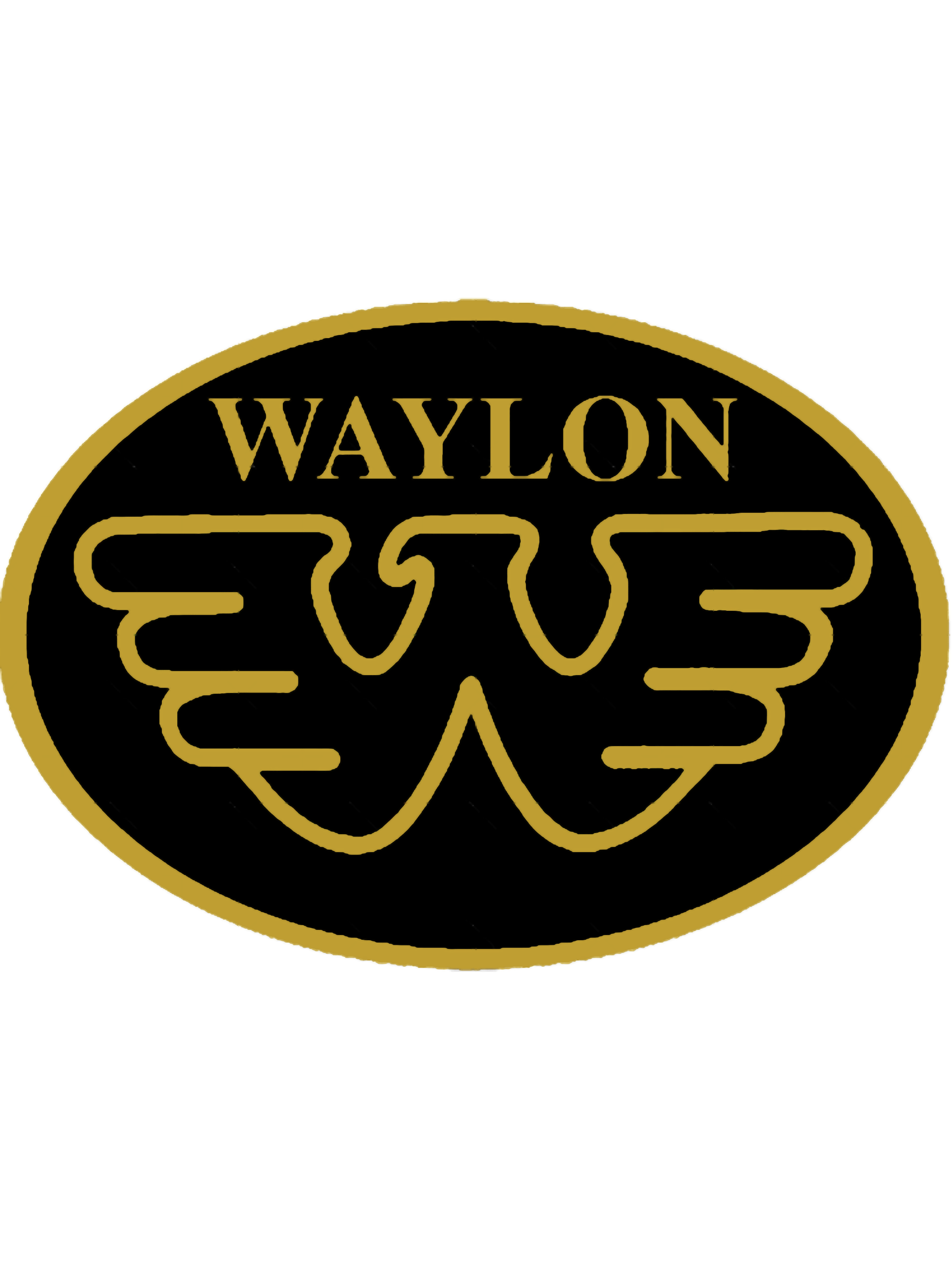Waylon Logo Waylon Jennings Black On Black – SolSta Records