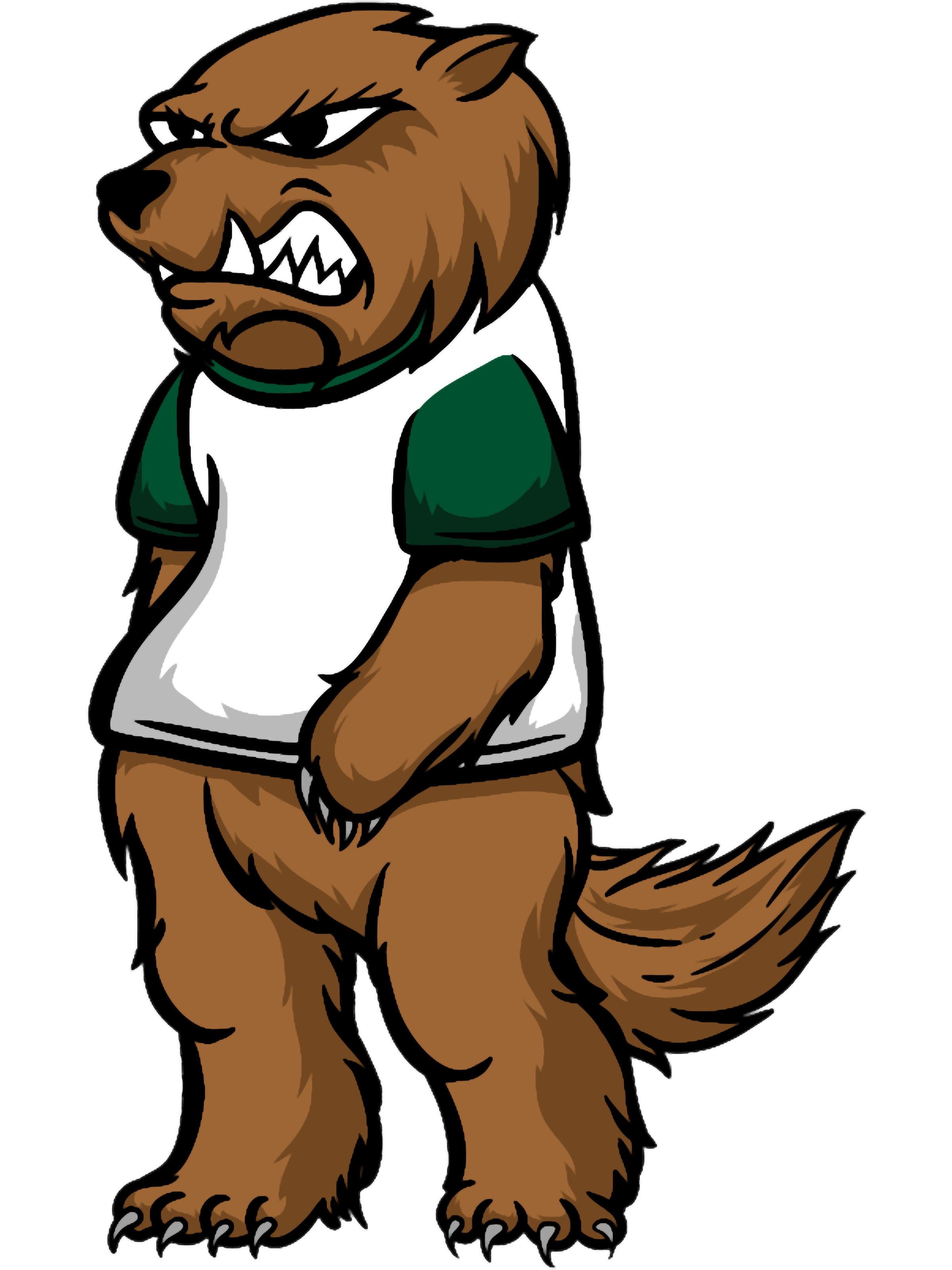 Cute Anthropomorphic Humanlike Cartoon Character Wolverine i | Inspire ...