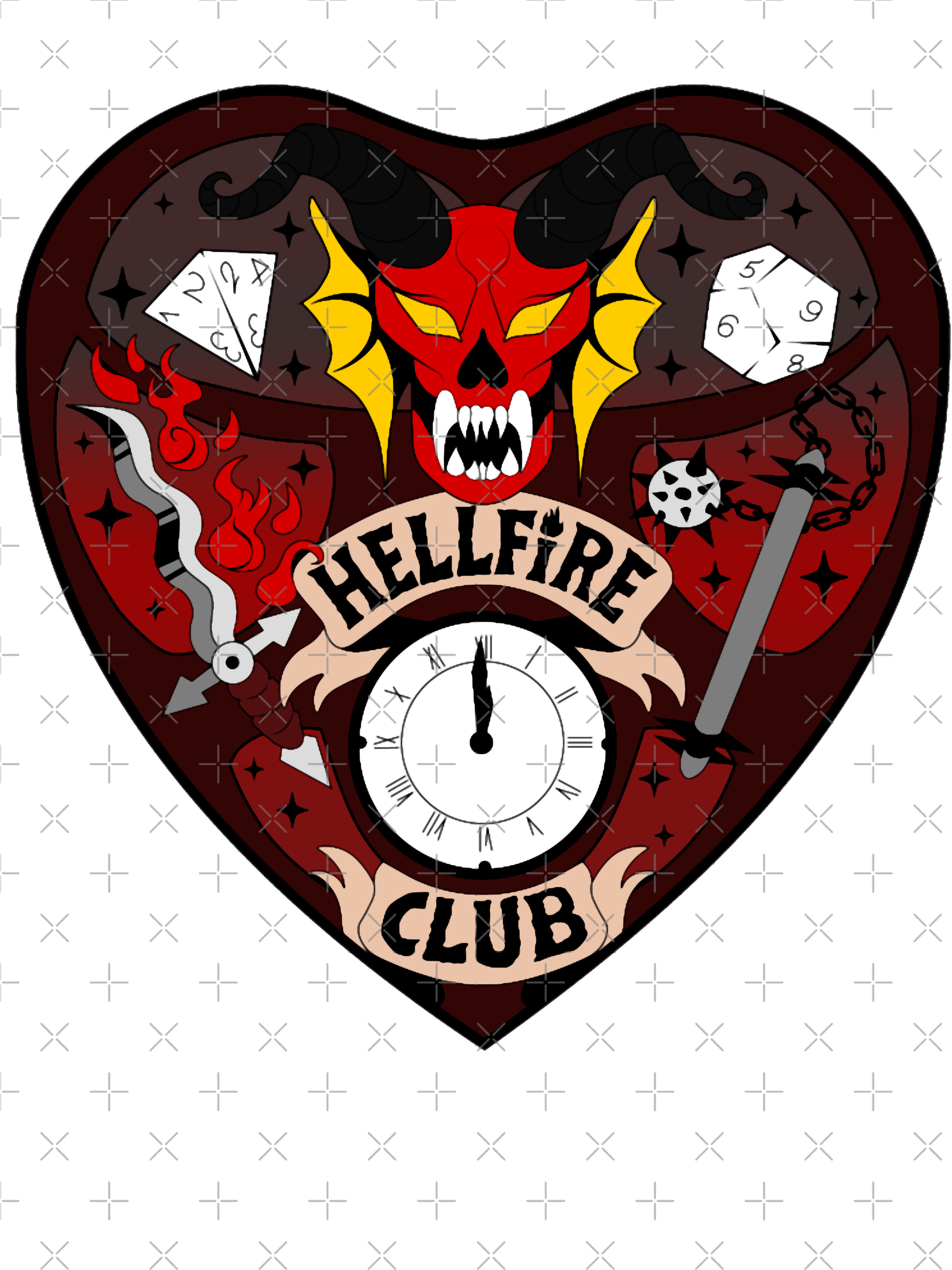 Stranger Things Hellfire Club DnD Club Red VersionDungeons D | Inspire ...