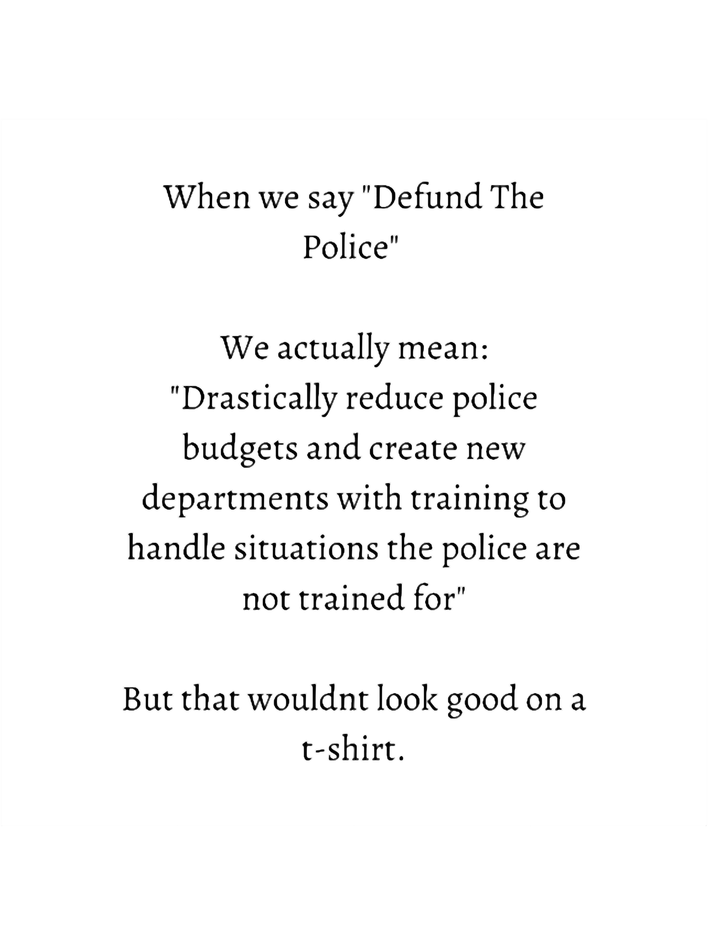 When We Say Defund The Police | Inspire Uplift