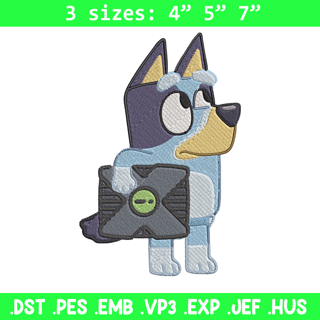 Bluey cartoon Embroidery, Bluey Embroidery, Embroidery File, | Inspire ...