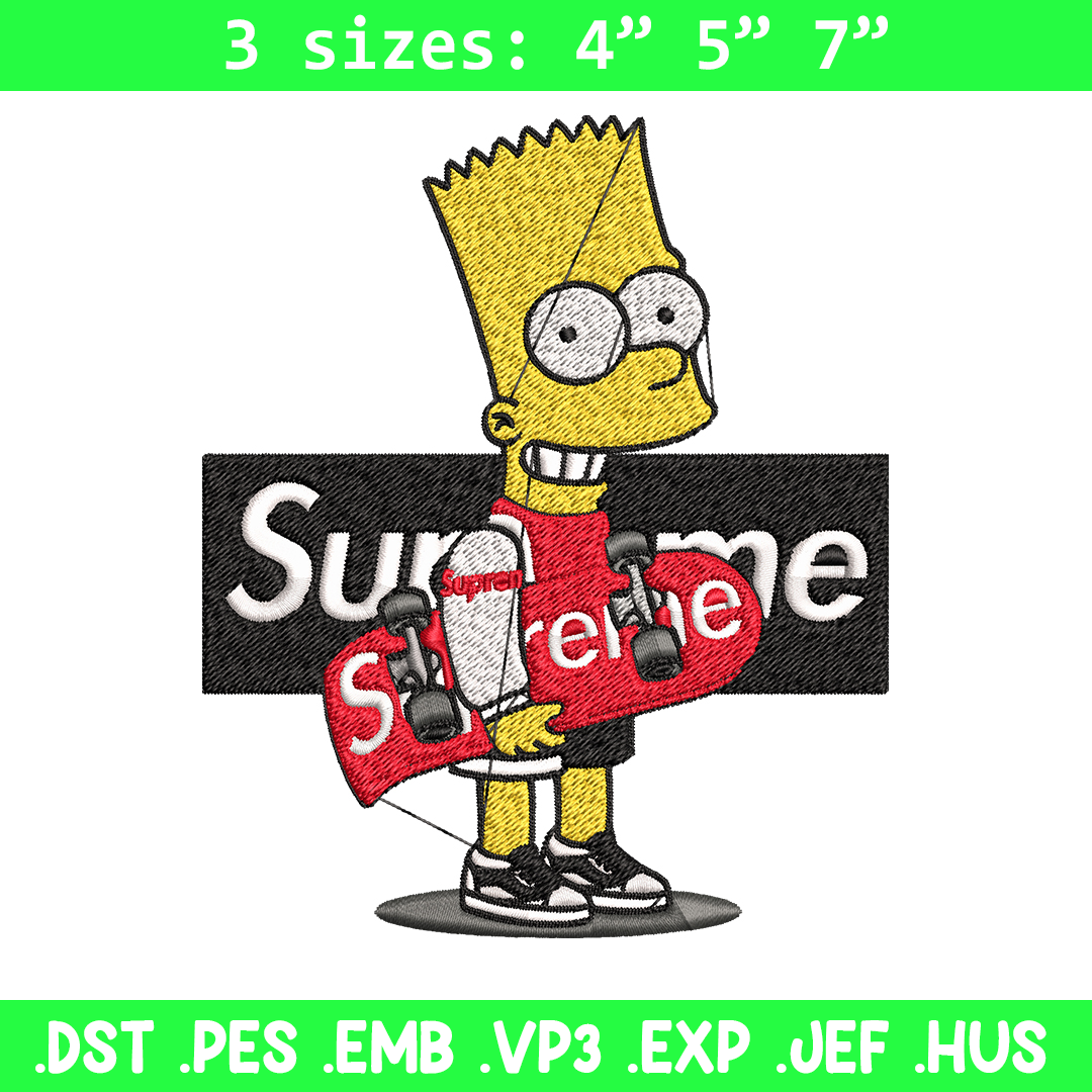 Simpson Supreme Embroidery design, Simpson Embroidery, carto | Inspire ...
