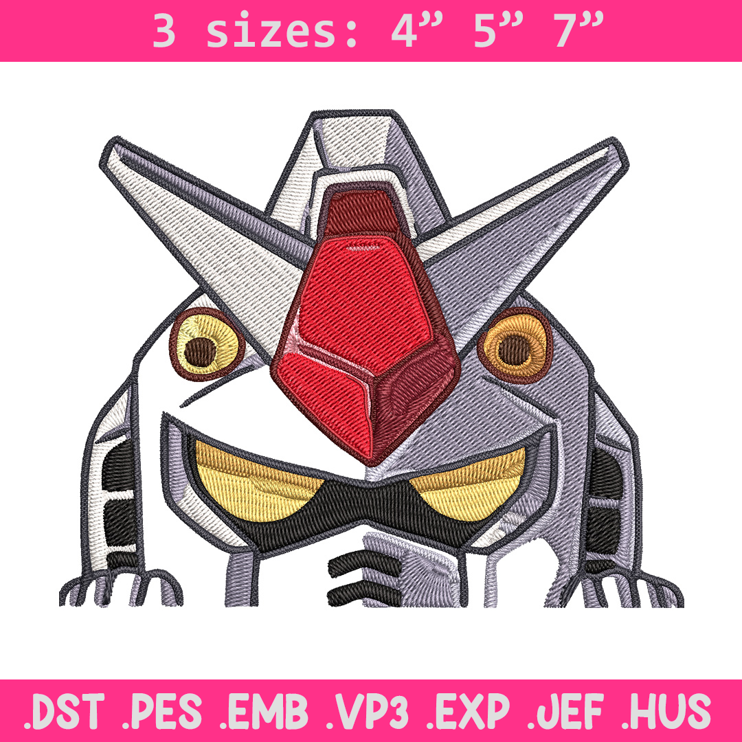 Gundam Peeker Embroidery Design, Gundam Embroidery, Embroide | Inspire ...