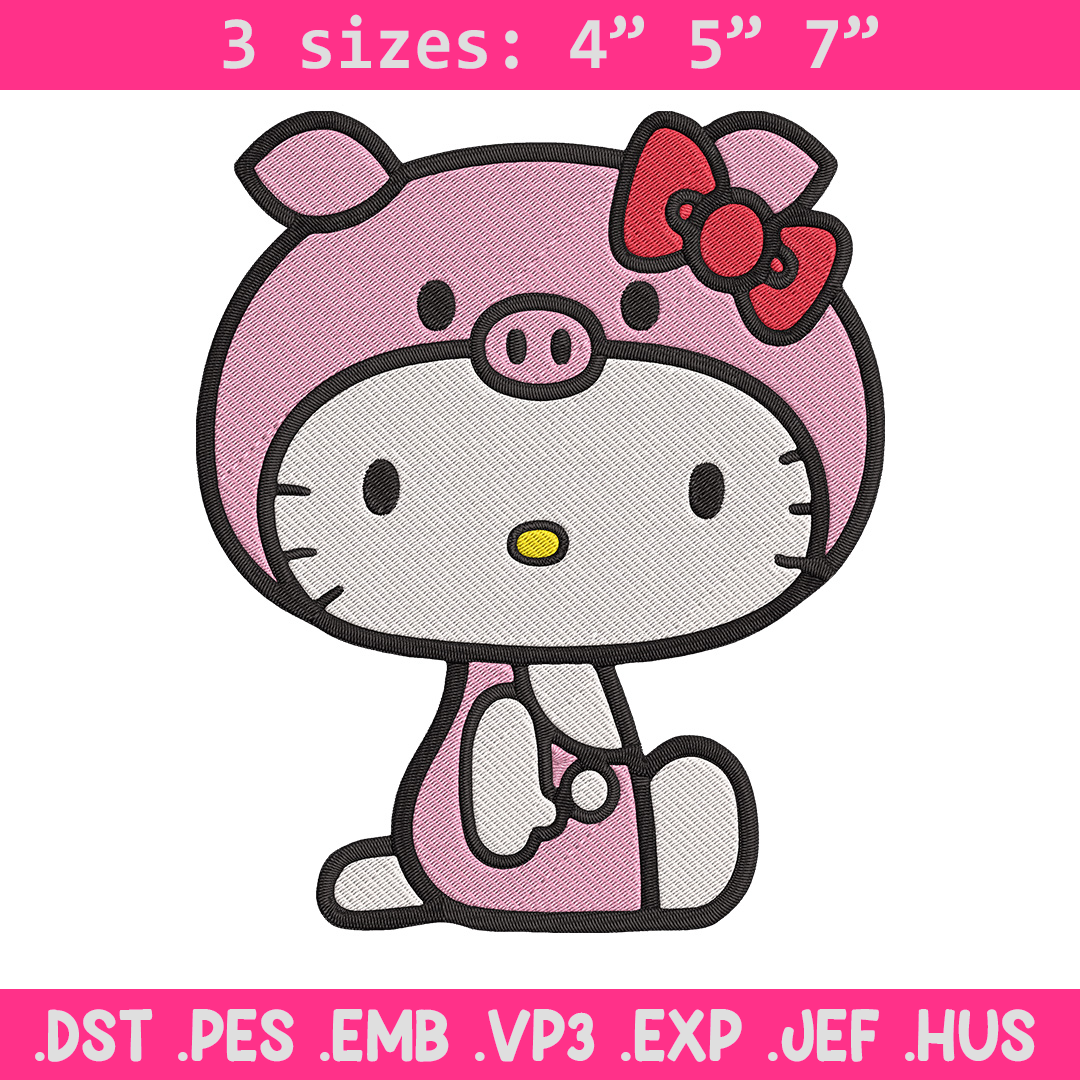 Hello Kitty Embroidery Design, Hello kitty Embroidery, Embro | Inspire ...
