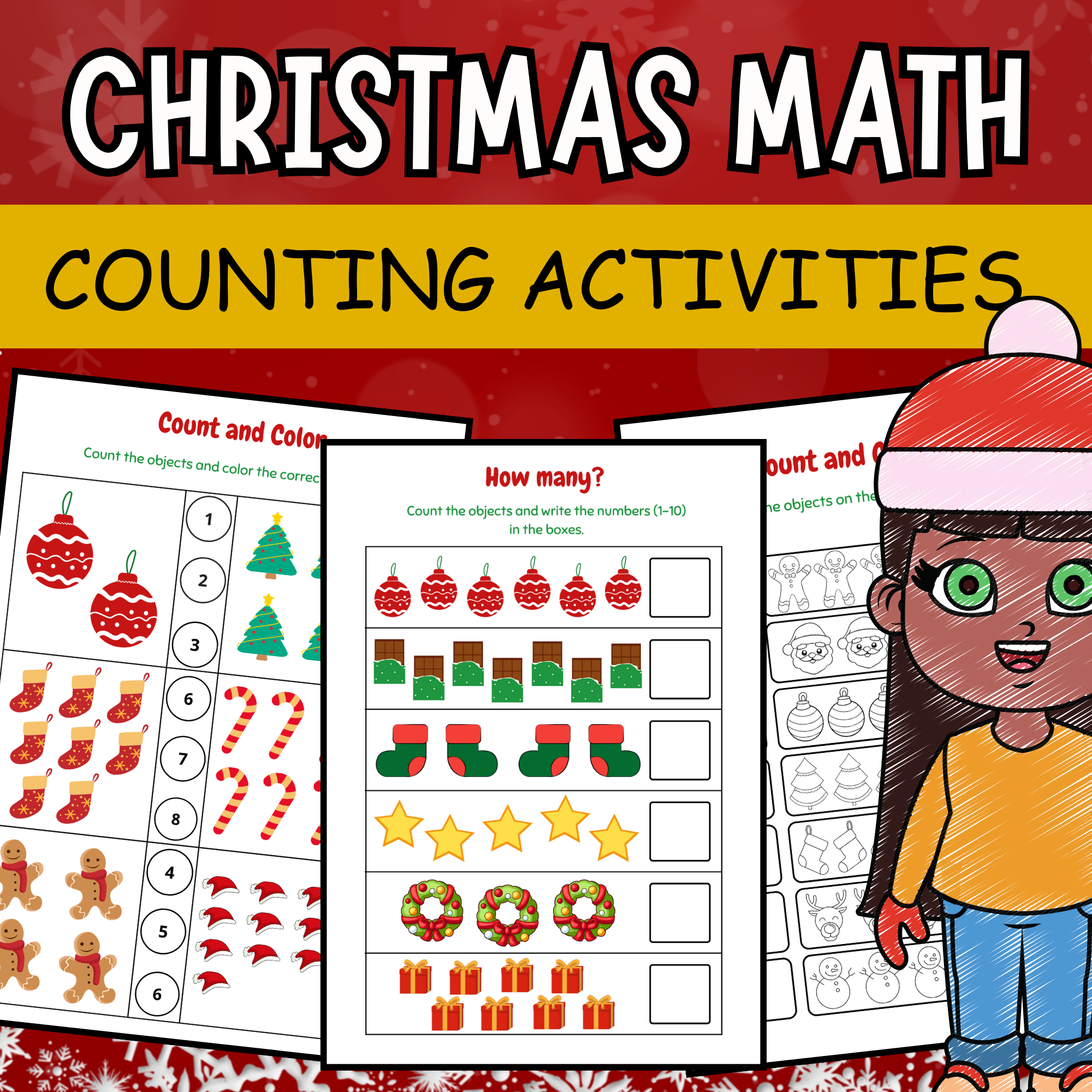 Christmas Activities and Worksheets - Counting activities - | Inspire ...