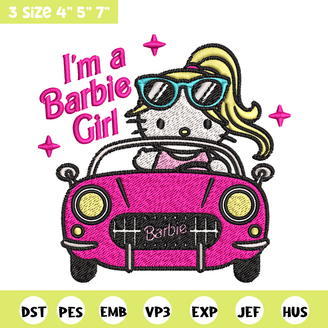 I'm a barbie girl Embroidery design, Barbie logo Embroidery, - Inspire ...