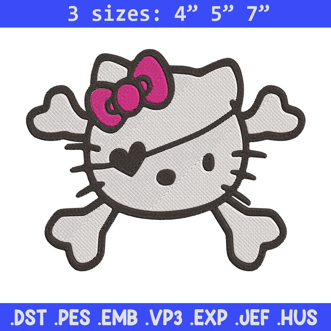 Hello kitty logo Embroidery Design, Hello kitty Embroidery, | Inspire ...
