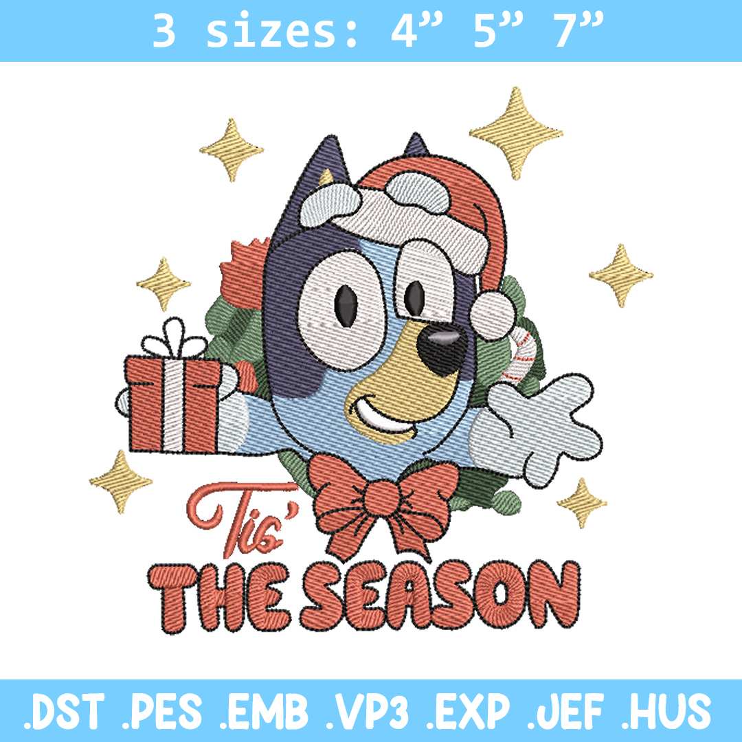Bluey gift embroidery design, Bluey embroidery, Chrismas des | Inspire ...