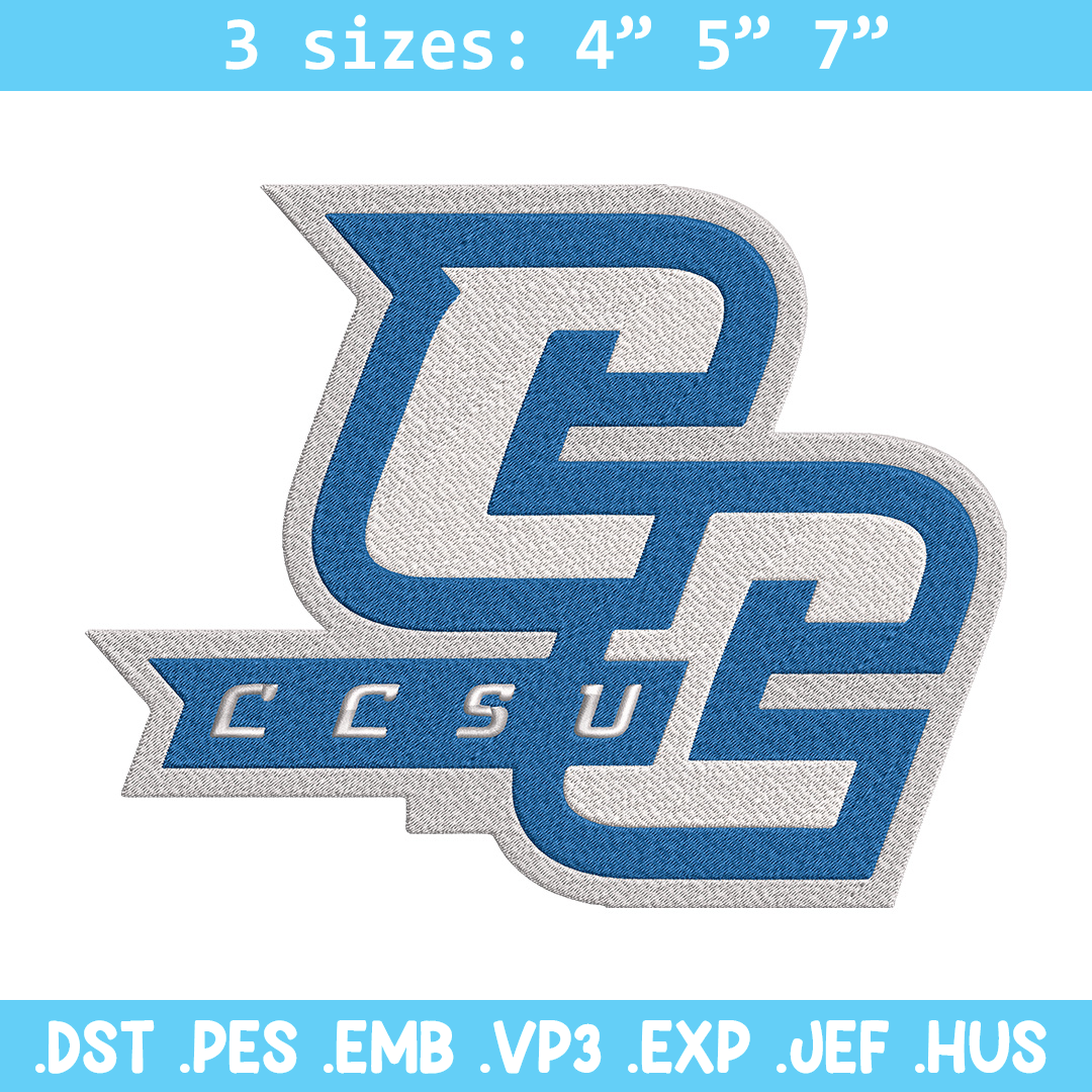 Central Connecticut logo embroidery design,NCAA embroidery,S - Inspire ...
