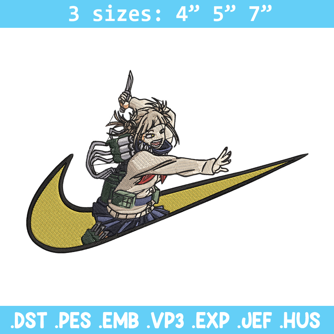 Himiko toga x nike Embroidery Design, Mha Embroidery, Embroi | Inspire ...