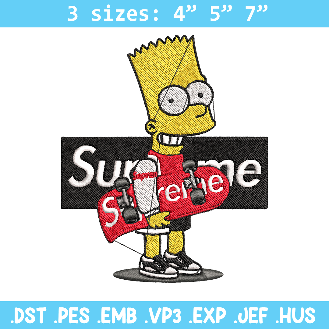 Simpson Supreme Embroidery design, Simpson Embroidery, carto | Inspire ...